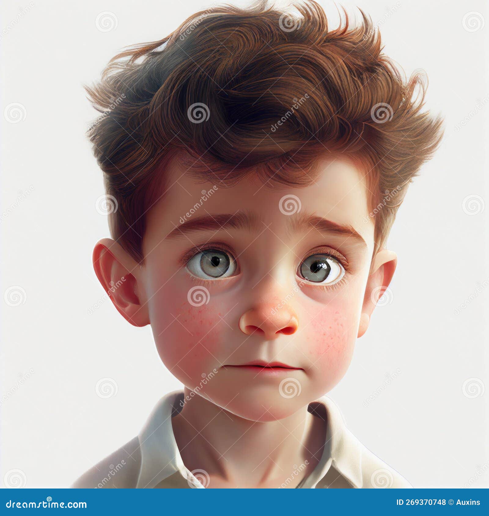 Illustration Cute Boy for Avatar Graphic on White Background Created ...