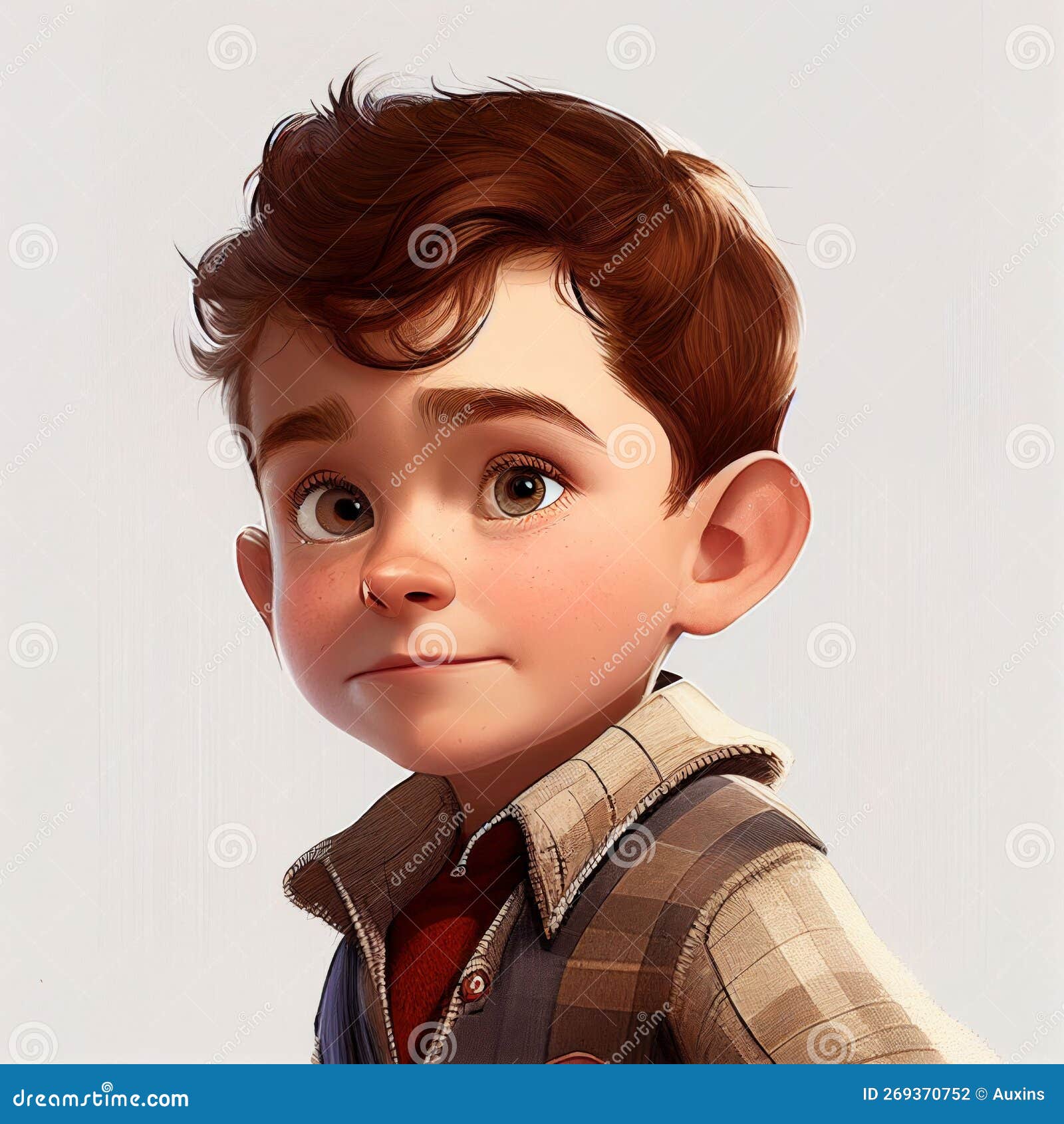 Illustration Cute Boy for Avatar Graphic on White Background Created ...