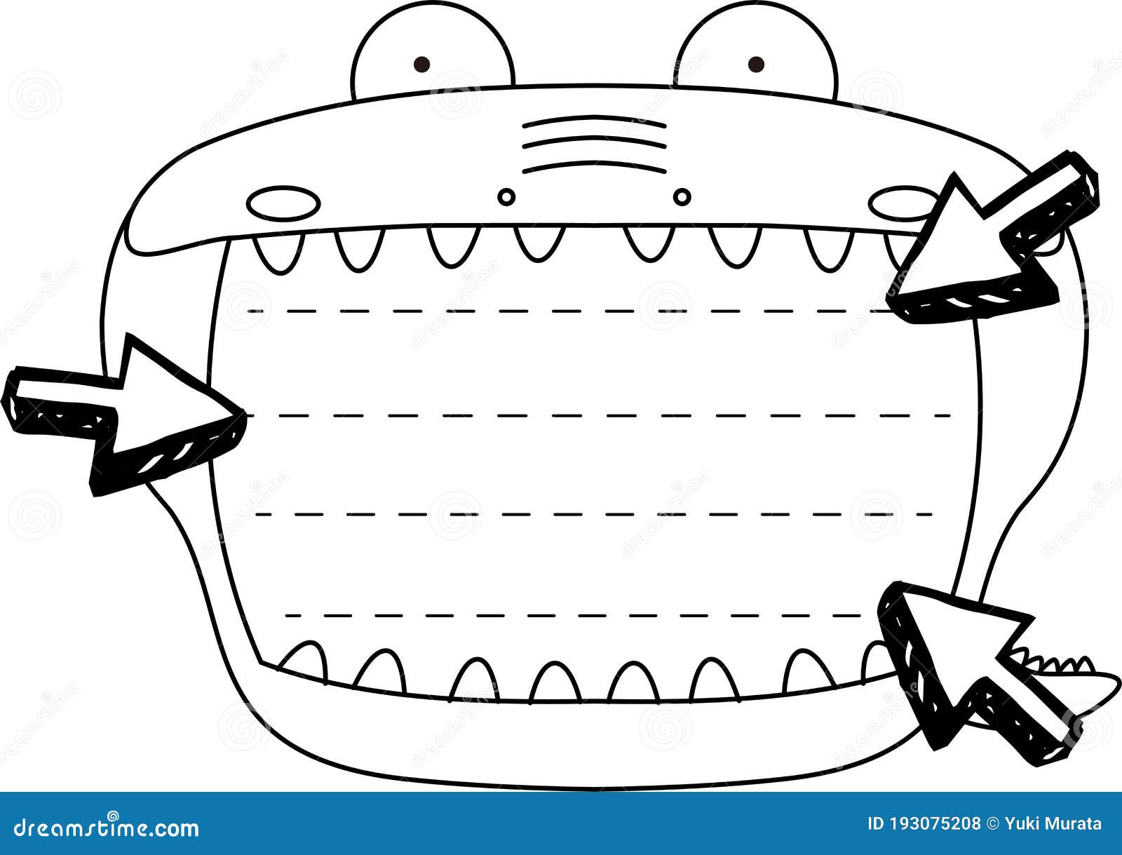 Caiman Outline Silhouette Generative Ai Vector Illustration ...