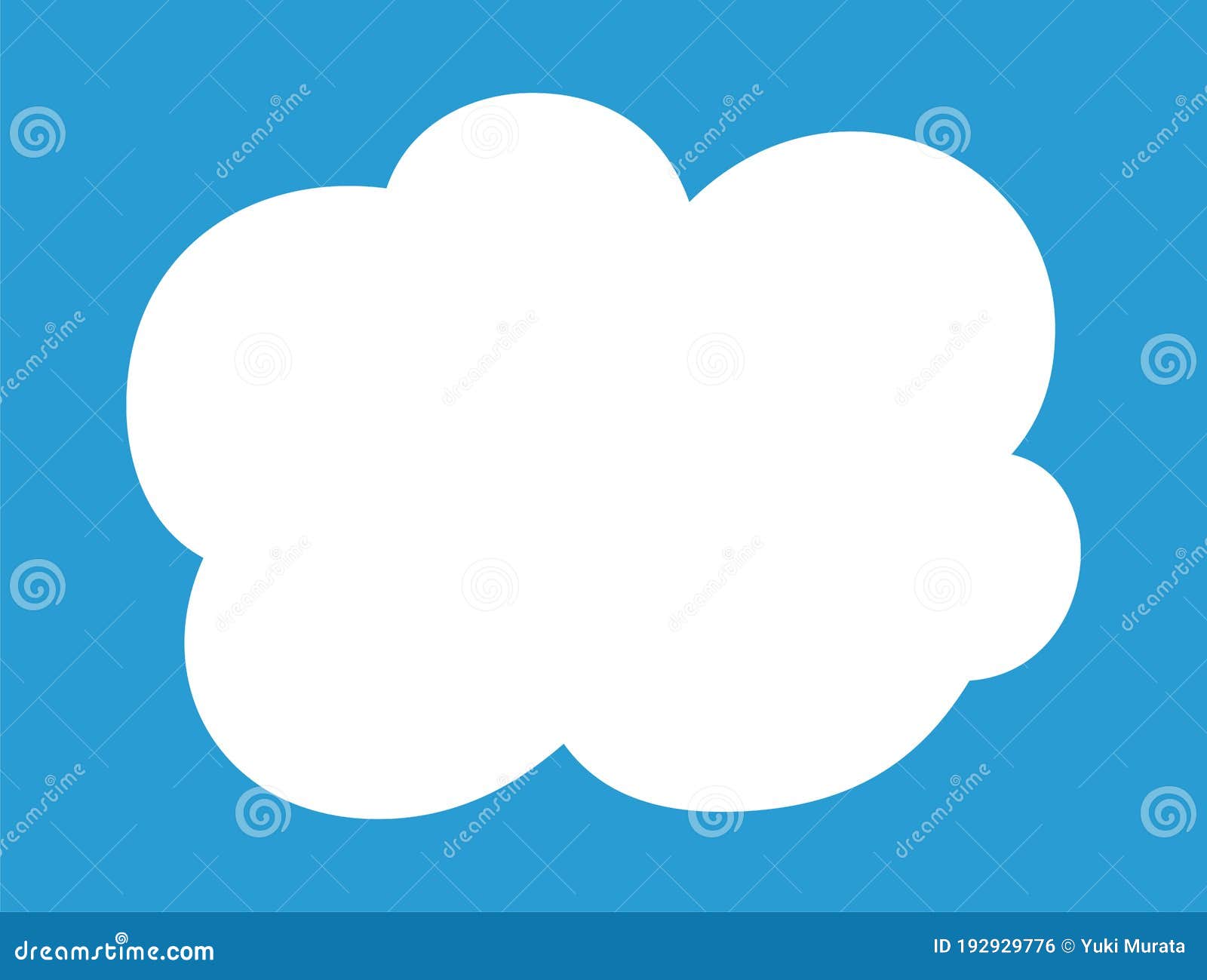 Cute Cartoon clouds stock vector. Illustration of landscape - 192929776