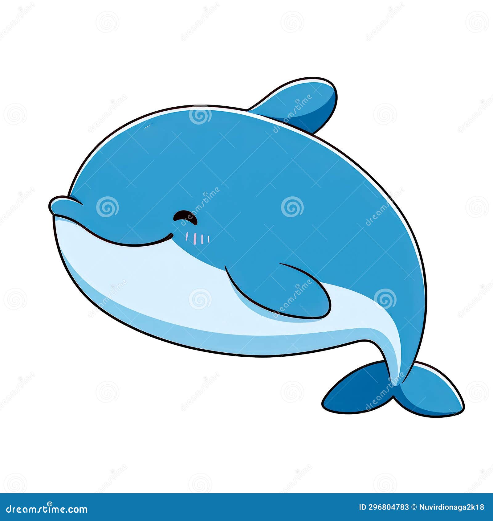Adorable Chibi Whale Illustration Stock Illustration - Illustration of ...