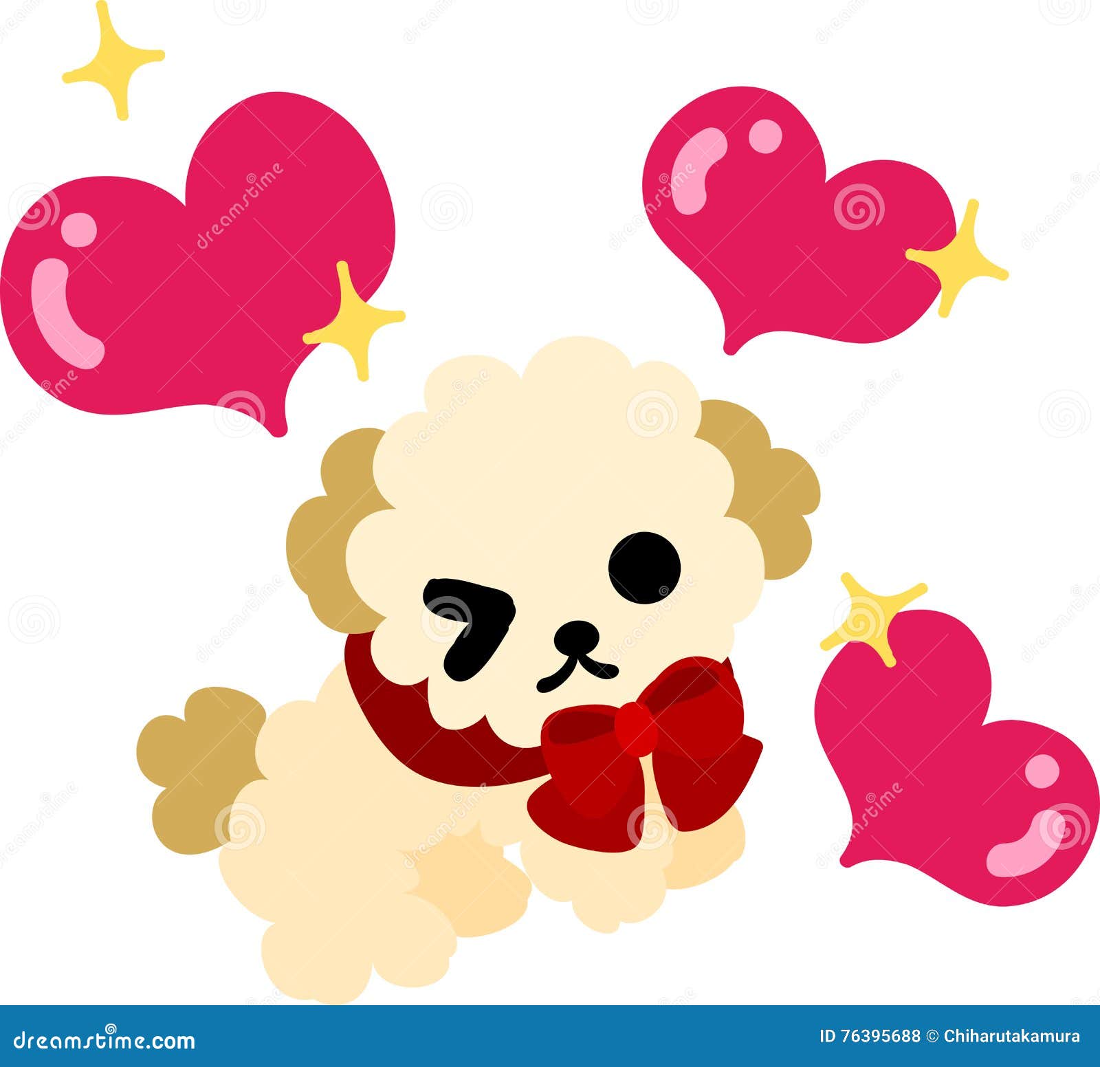 The Illustration of Cute Dog Stock Vector - Illustration of inspiration ...
