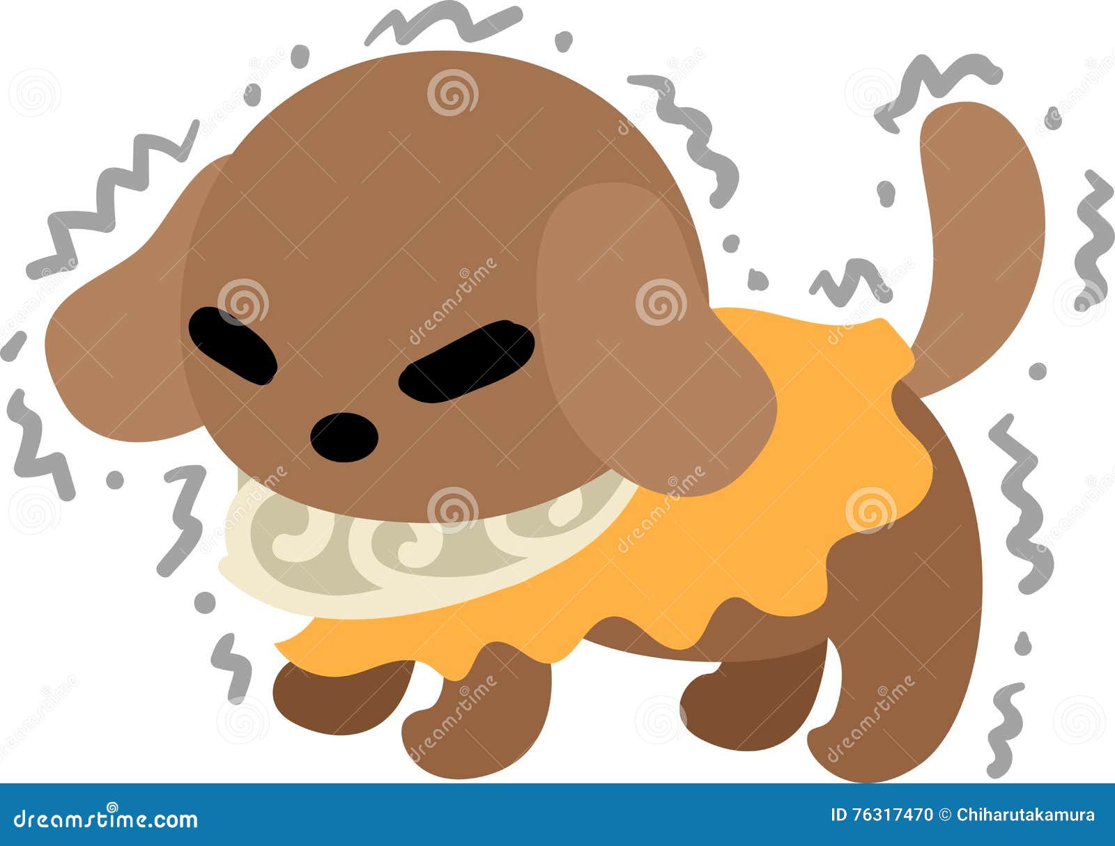 The Illustration of Cute Dog Stock Vector - Illustration of design ...