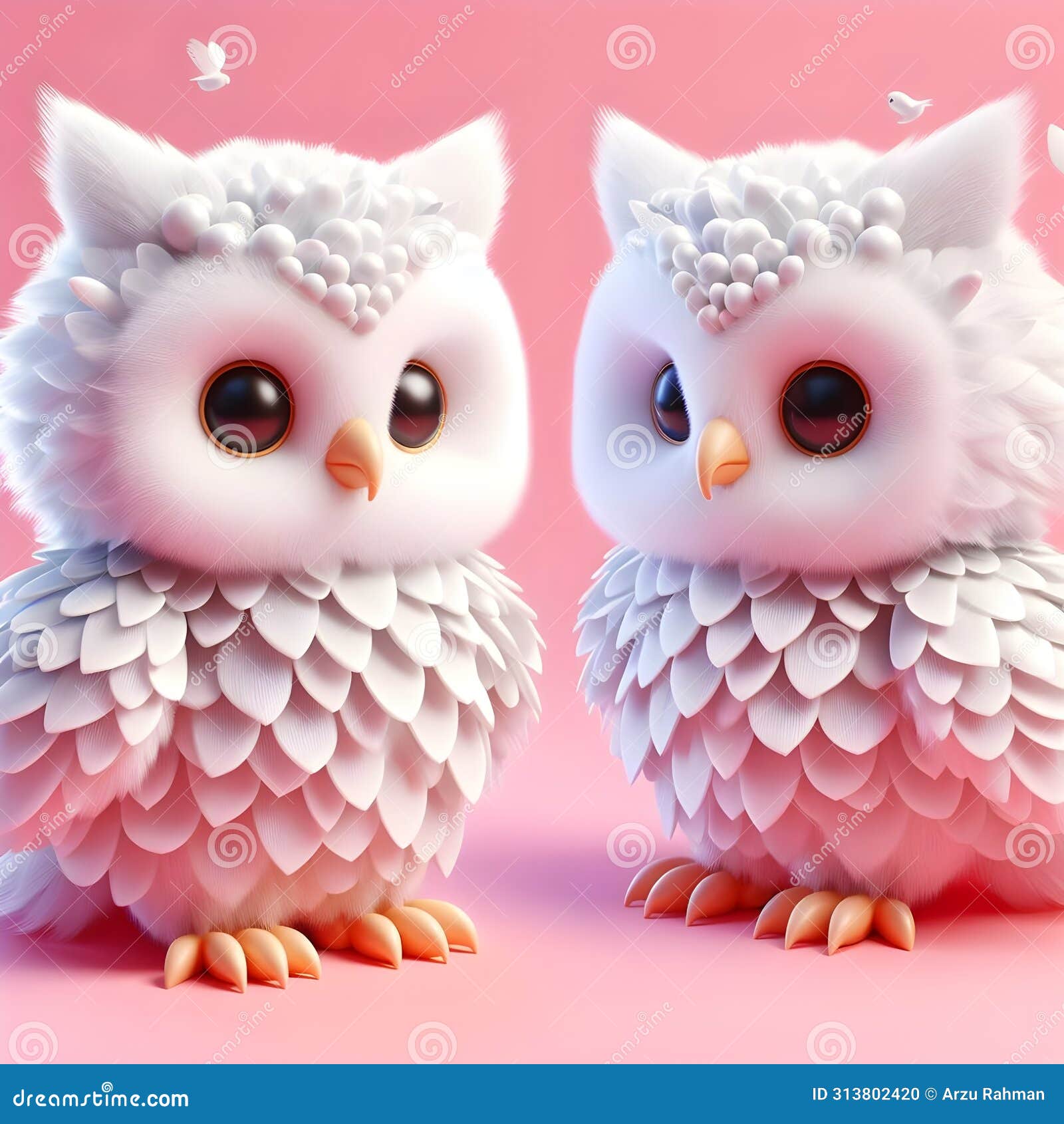 12 Illustration of Cute Fluffy White Set Stock Illustration ...