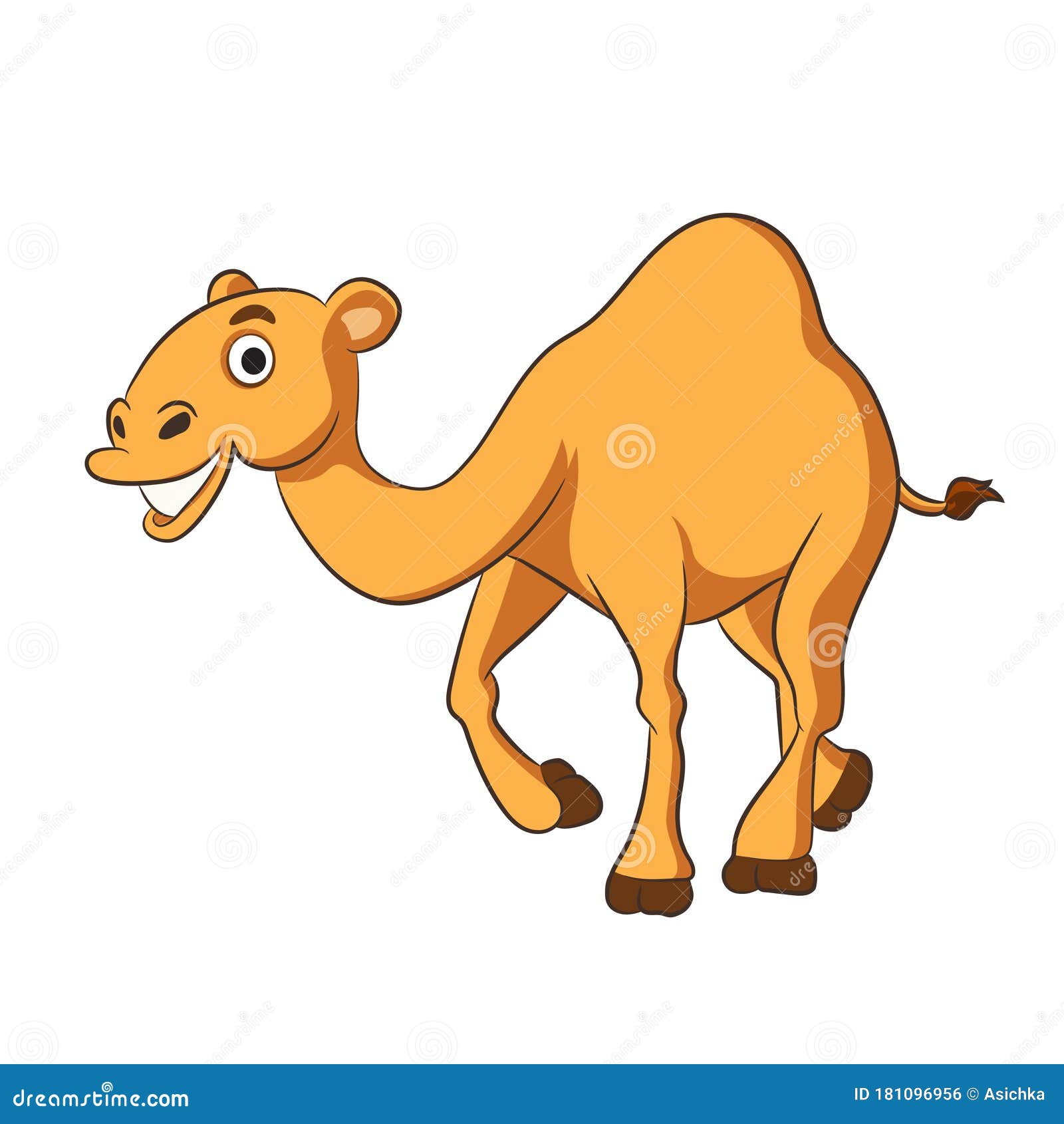 Illustration of Cute Funny Camel Stock Vector - Illustration of ...