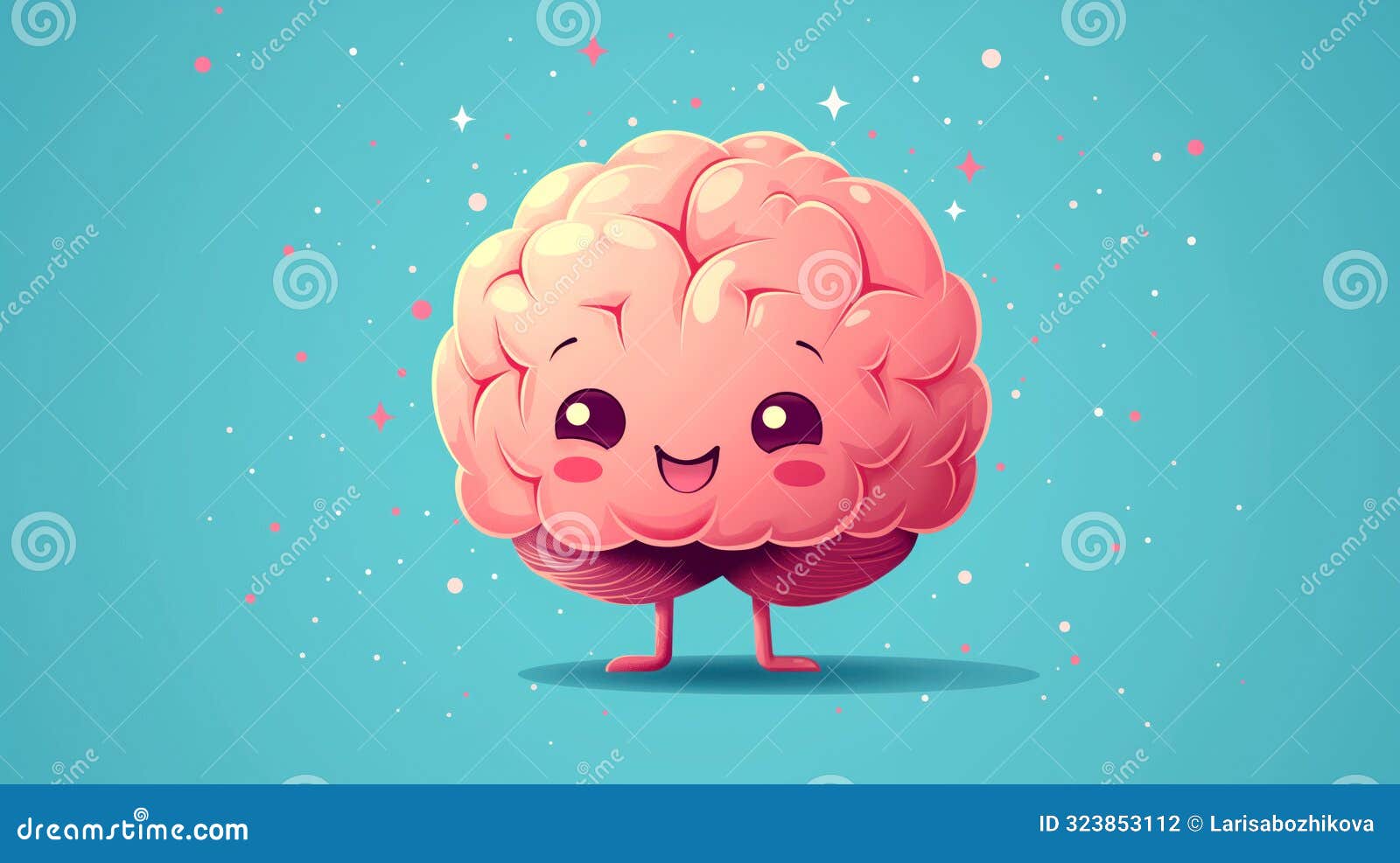 Happy Brain Cartoon | CartoonDealer.com #214339801