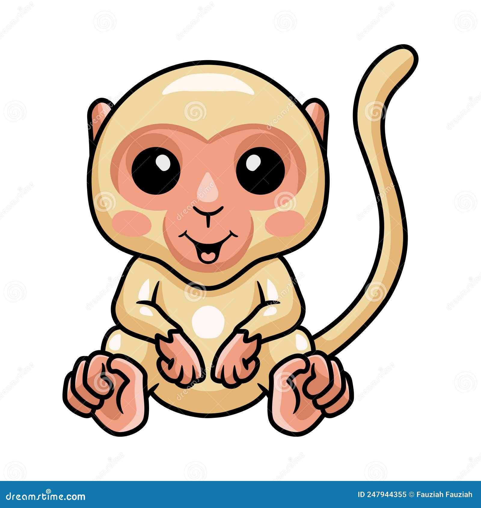 Adorable Albino Bunny With Fluffy Thick Fur And Red Eyes Vector ...