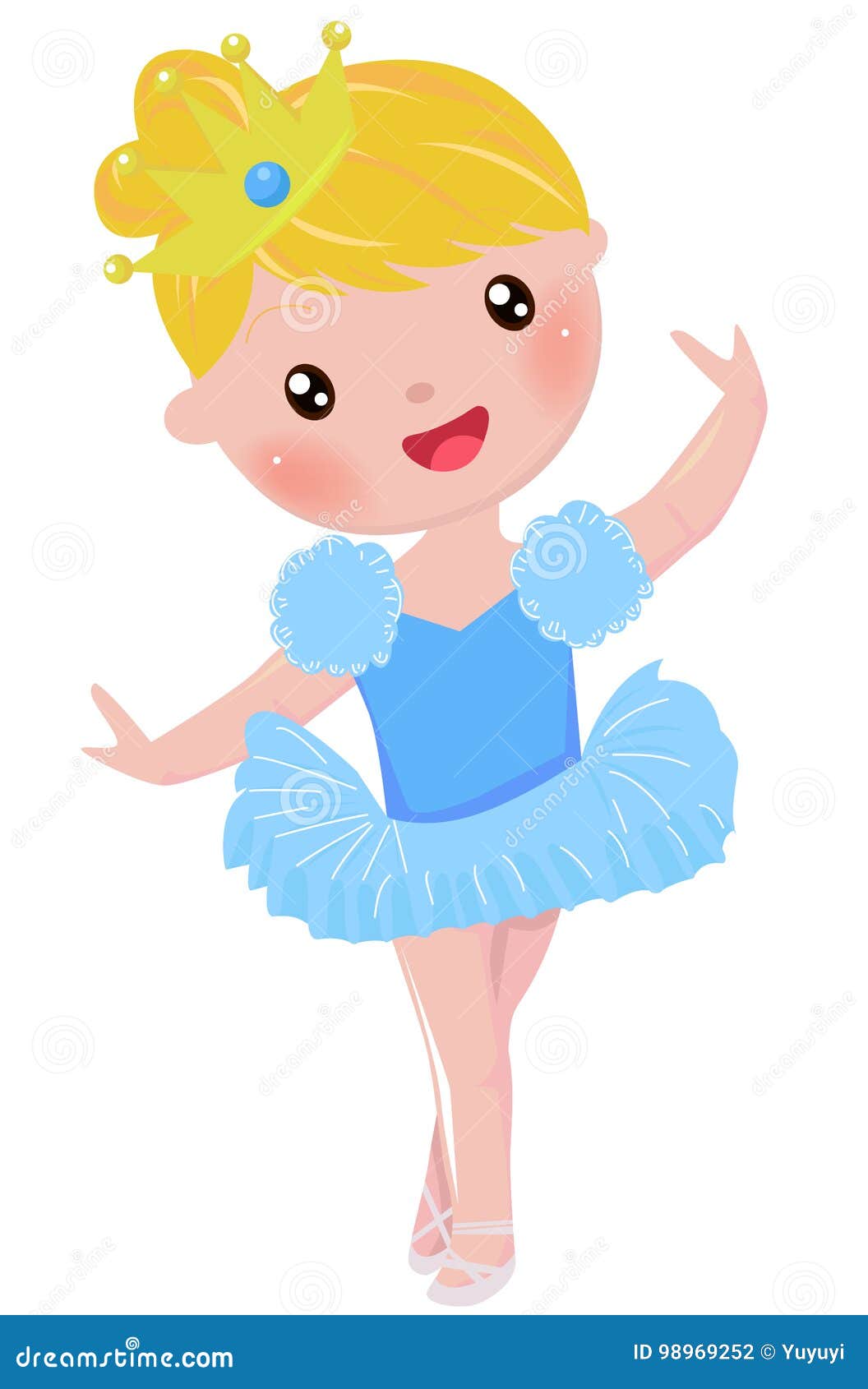 Little dancer stock vector. Illustration of greeting - 98969252