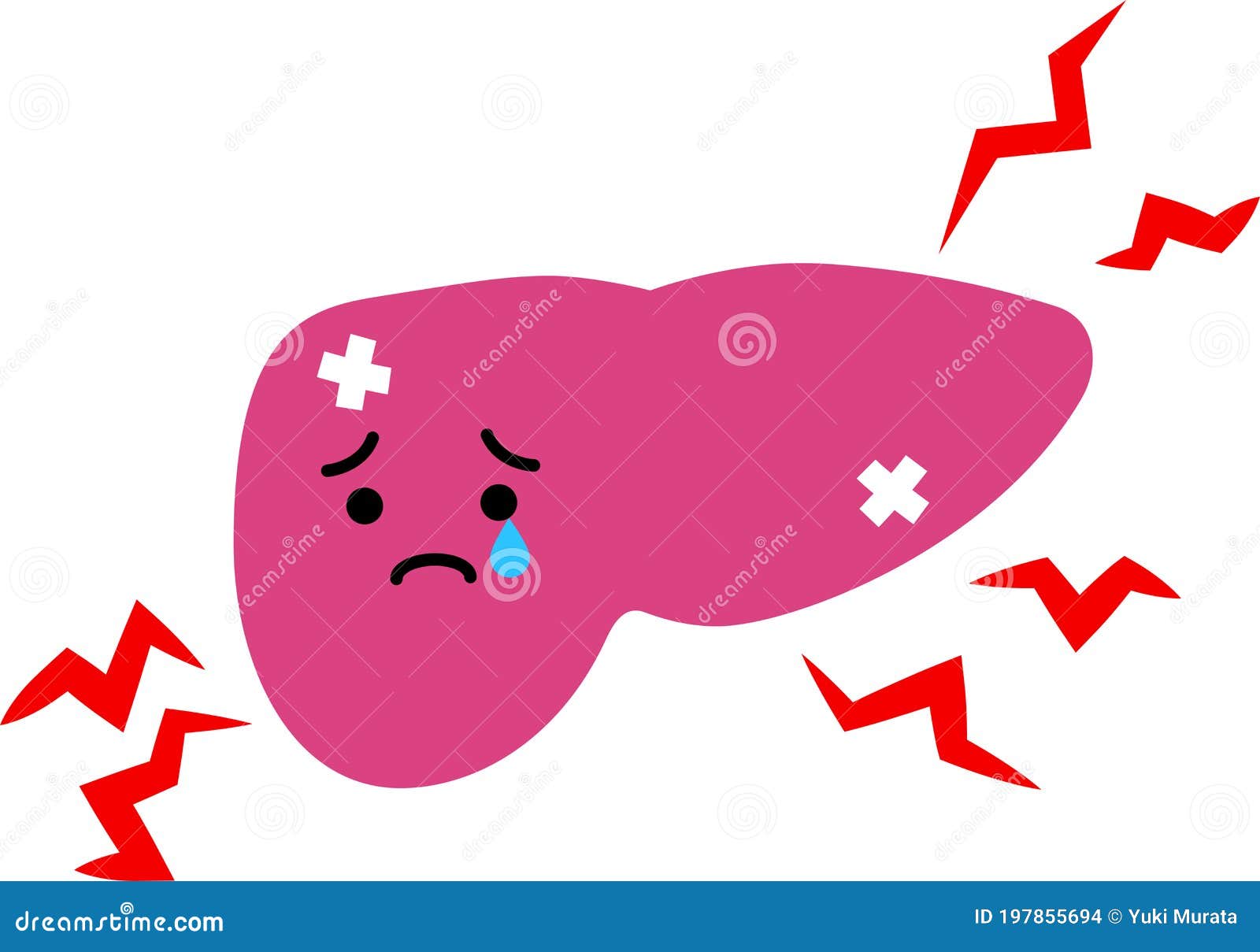 Illustration of a Cute Liver Stock Vector - Illustration of health ...