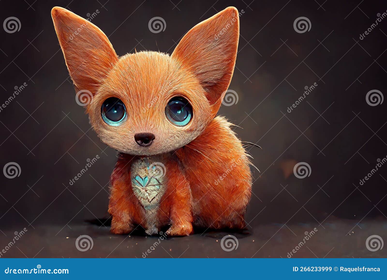 Illustration of a Cute Orange Fox Stock Illustration - Illustration of ...