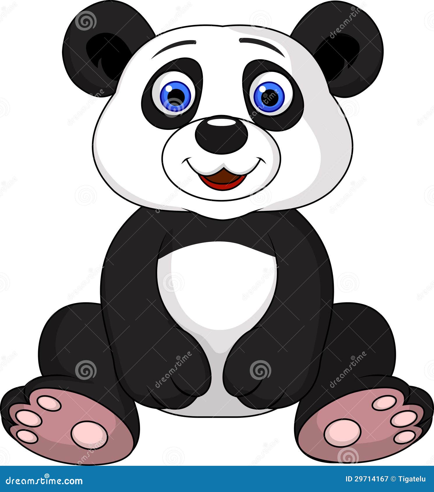 Cute Panda Cartoon Royalty Free Stock Photography - Image: 29714167