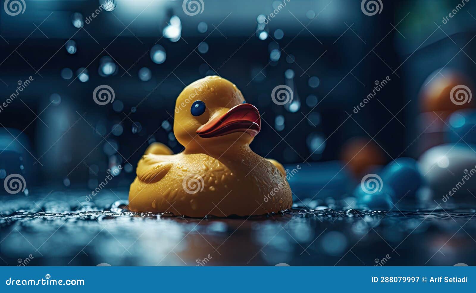 Illustration of Cute and Relaxing Duck Toys Stock Illustration ...