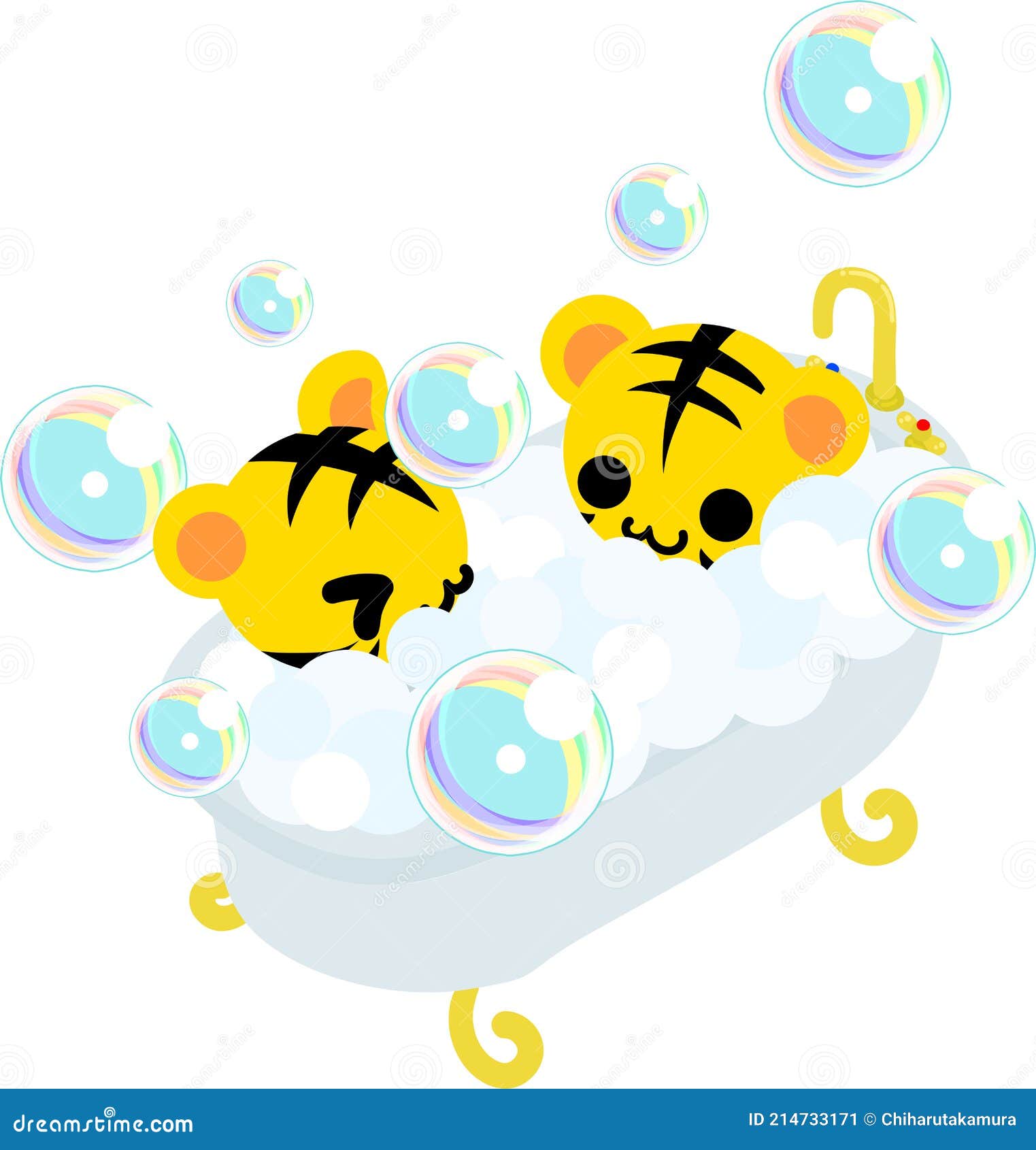 Illustration of Cute Tigers Stock Vector - Illustration of creative ...