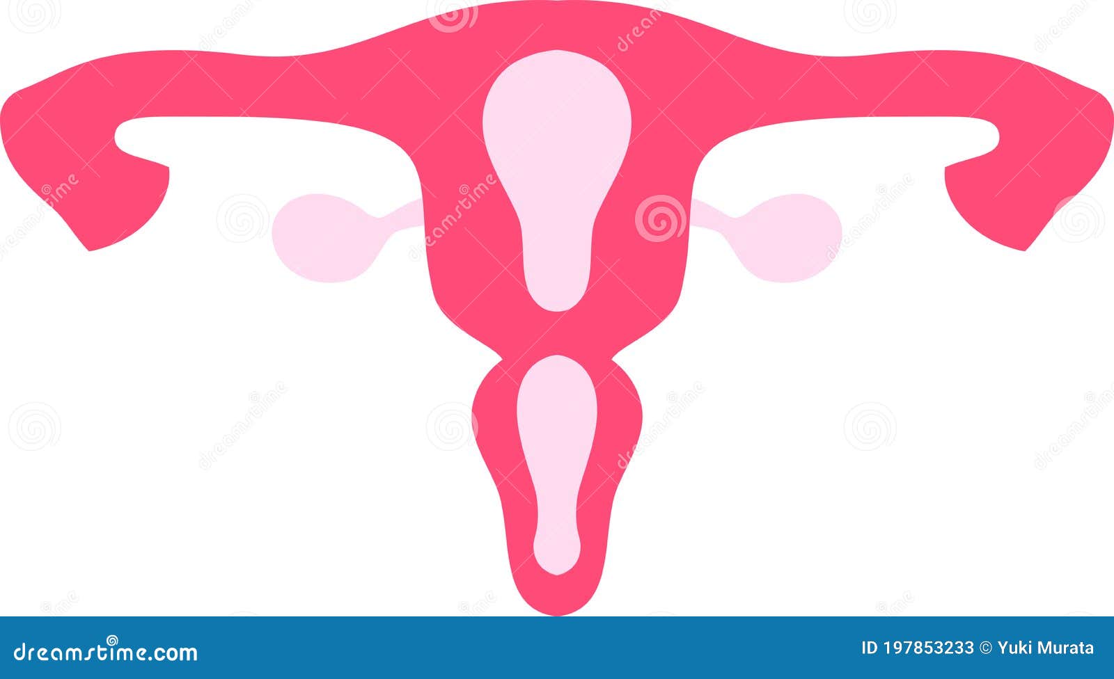 Illustration of a Cute Uterus Stock Vector - Illustration of ...