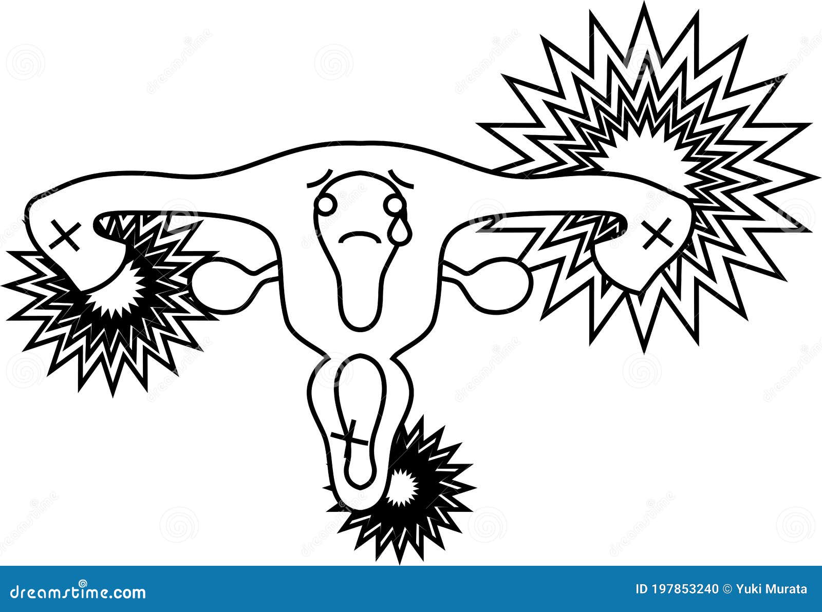 Uterus Outline Icon Vector Illustration | CartoonDealer.com #239673006