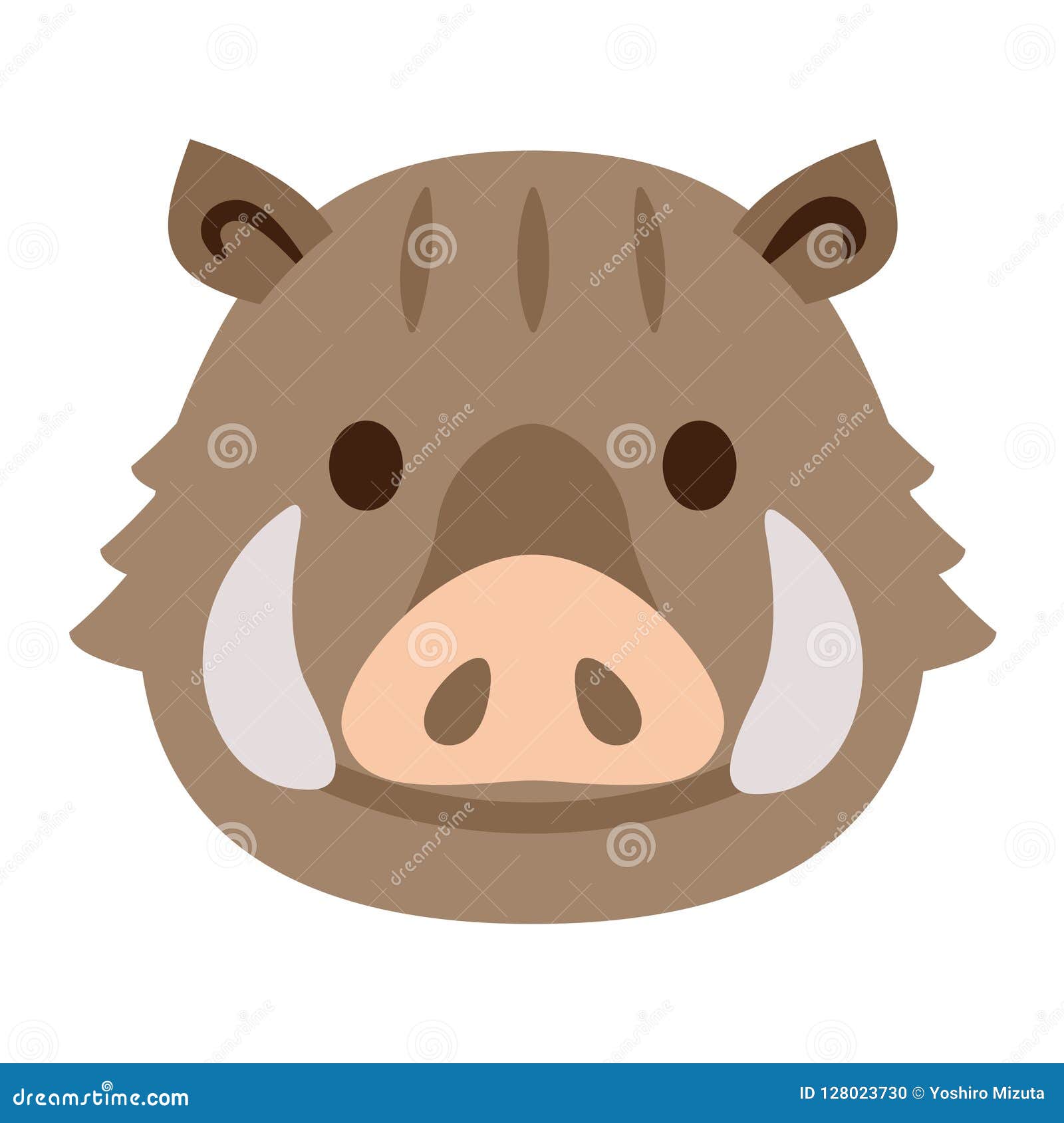 Wild Boar Face Drawing
