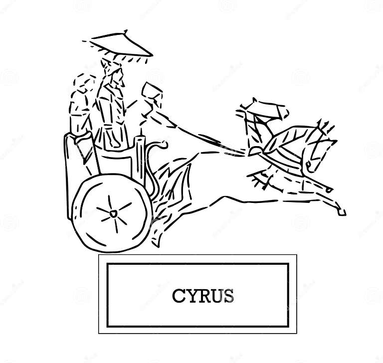 Illustration of Cyrus stock vector. Illustration of mysterious - 81260449