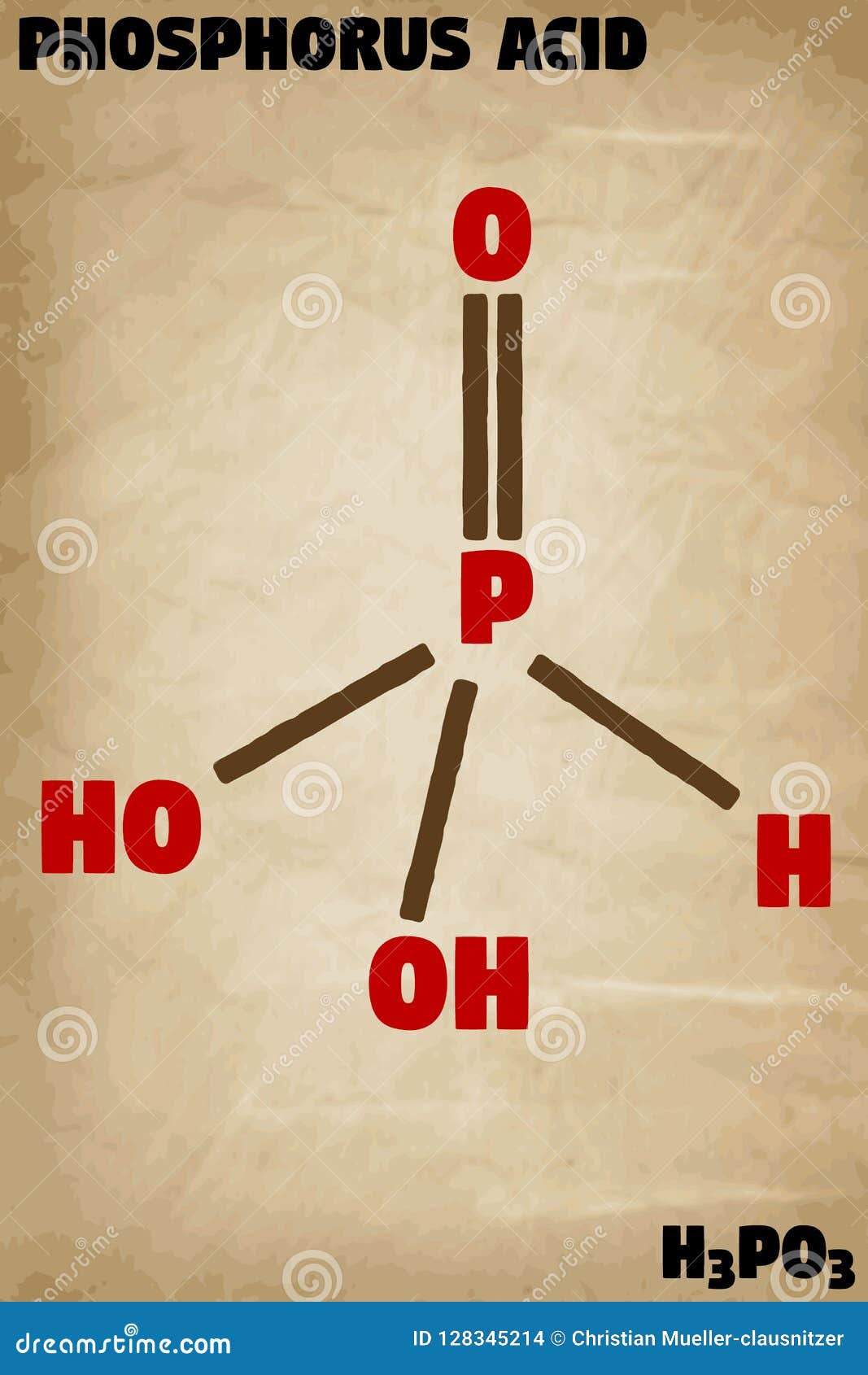 Illustration Détaillée D'acide De Phosphore Illustration de Vecteur ...