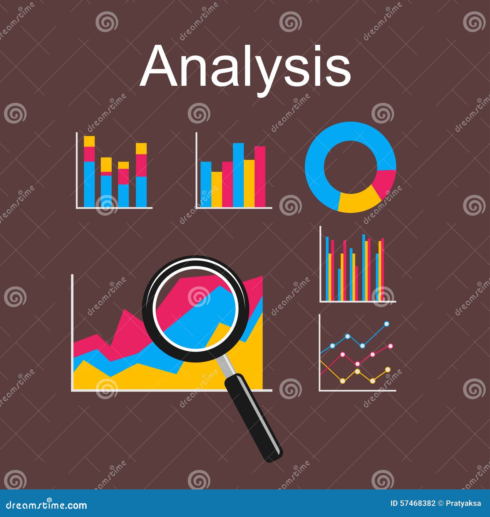 Illustration d'analyse illustration de vecteur. Illustration of gestion ...