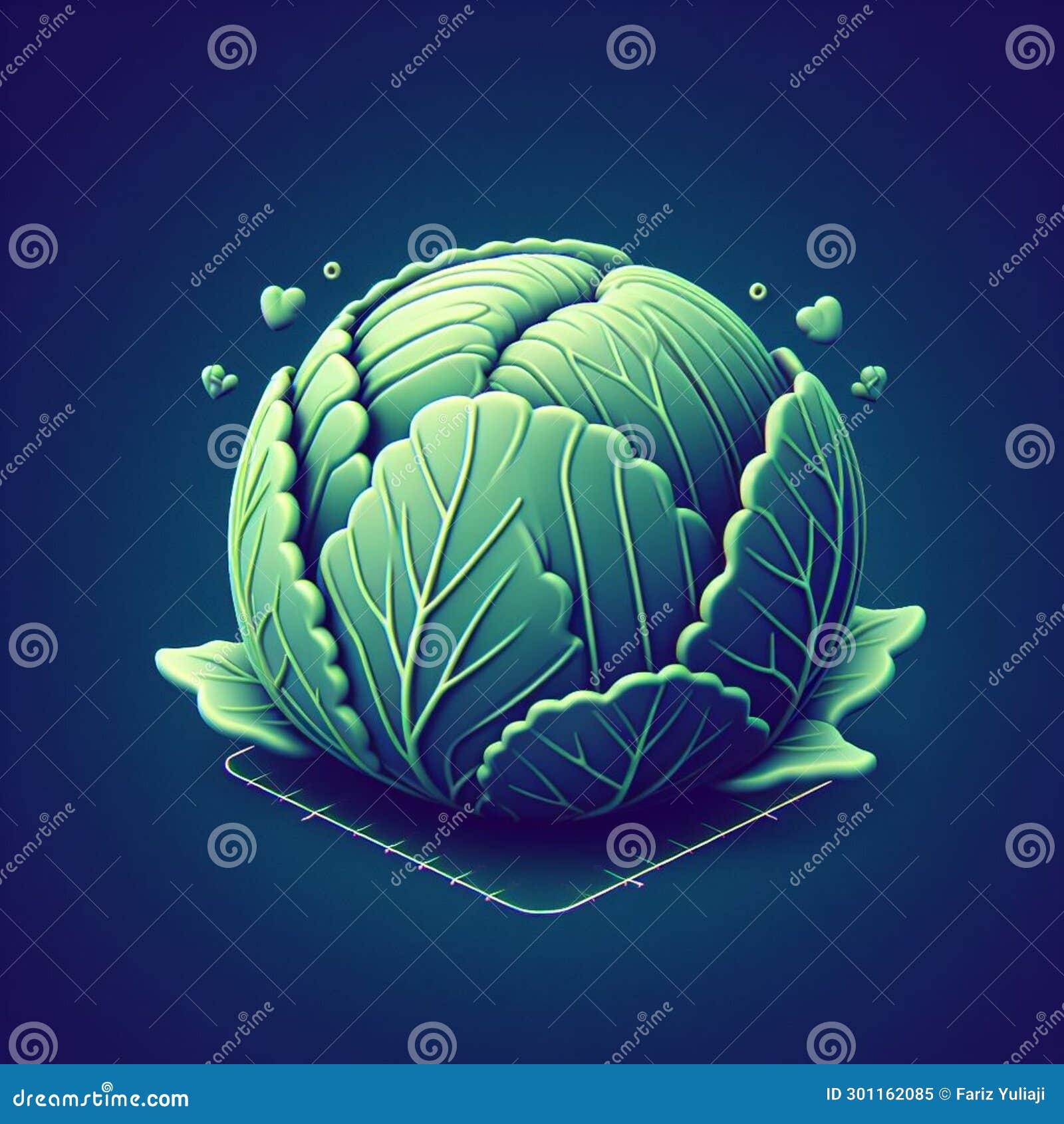 Cabbage , 3d Animation Icon Stock Illustration - Illustration of ...