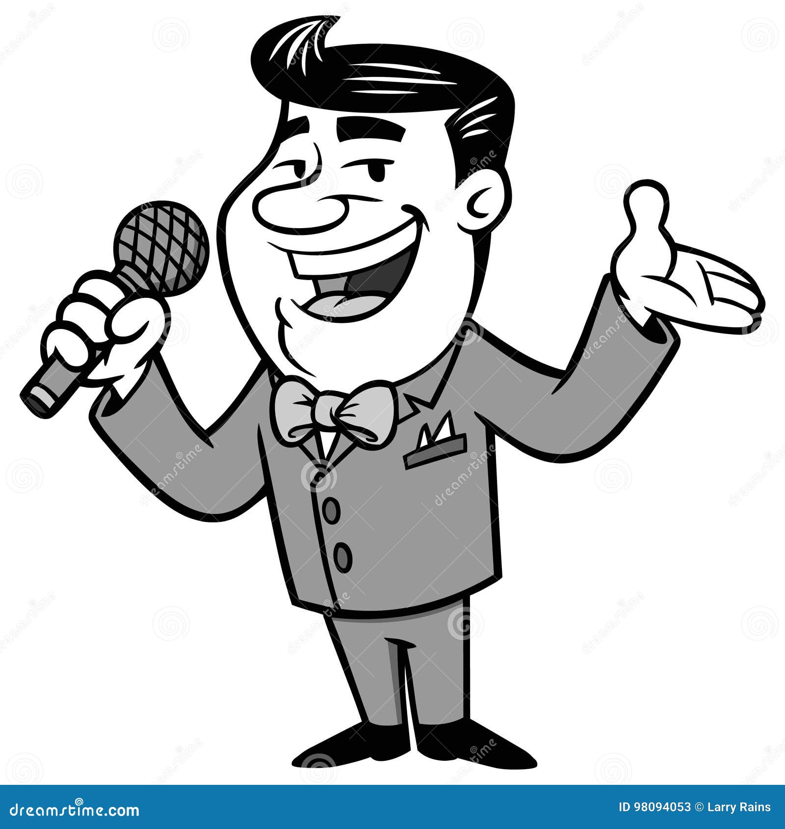 Illustration d'annonceur illustration de vecteur. Illustration du gens ...