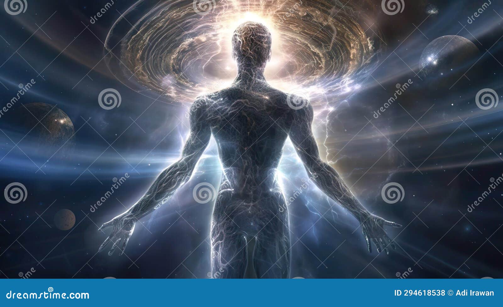 Illustration 3d of Astra Body with Light Around it Stock Illustration ...