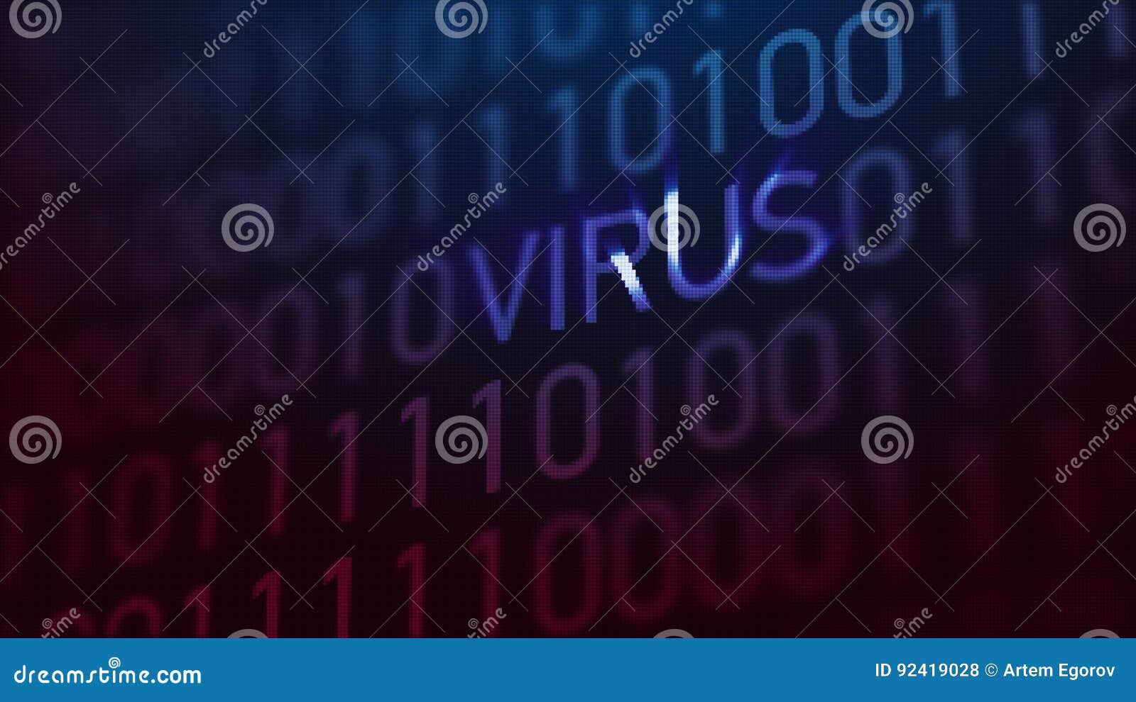 Illustration 3d Avec Le Concept Du Virus Informatique Illustration ...