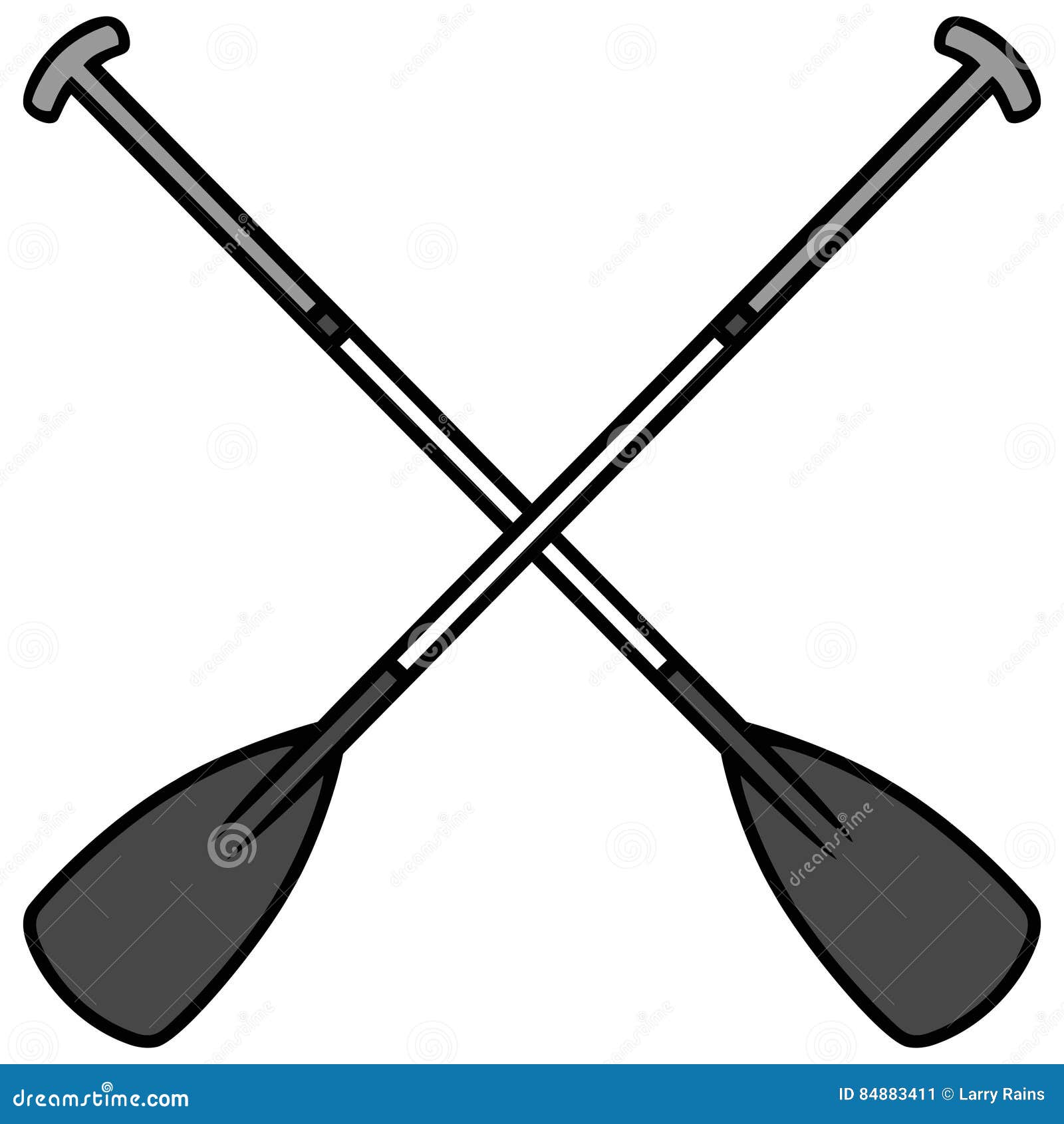 Illustration D'avirons De Panneau De Palette Illustration de Vecteur ...