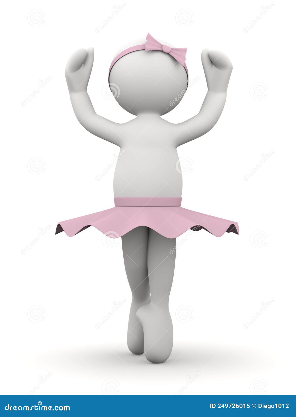 Illustration 3d Classical Woman Dancer Stock Illustration ...
