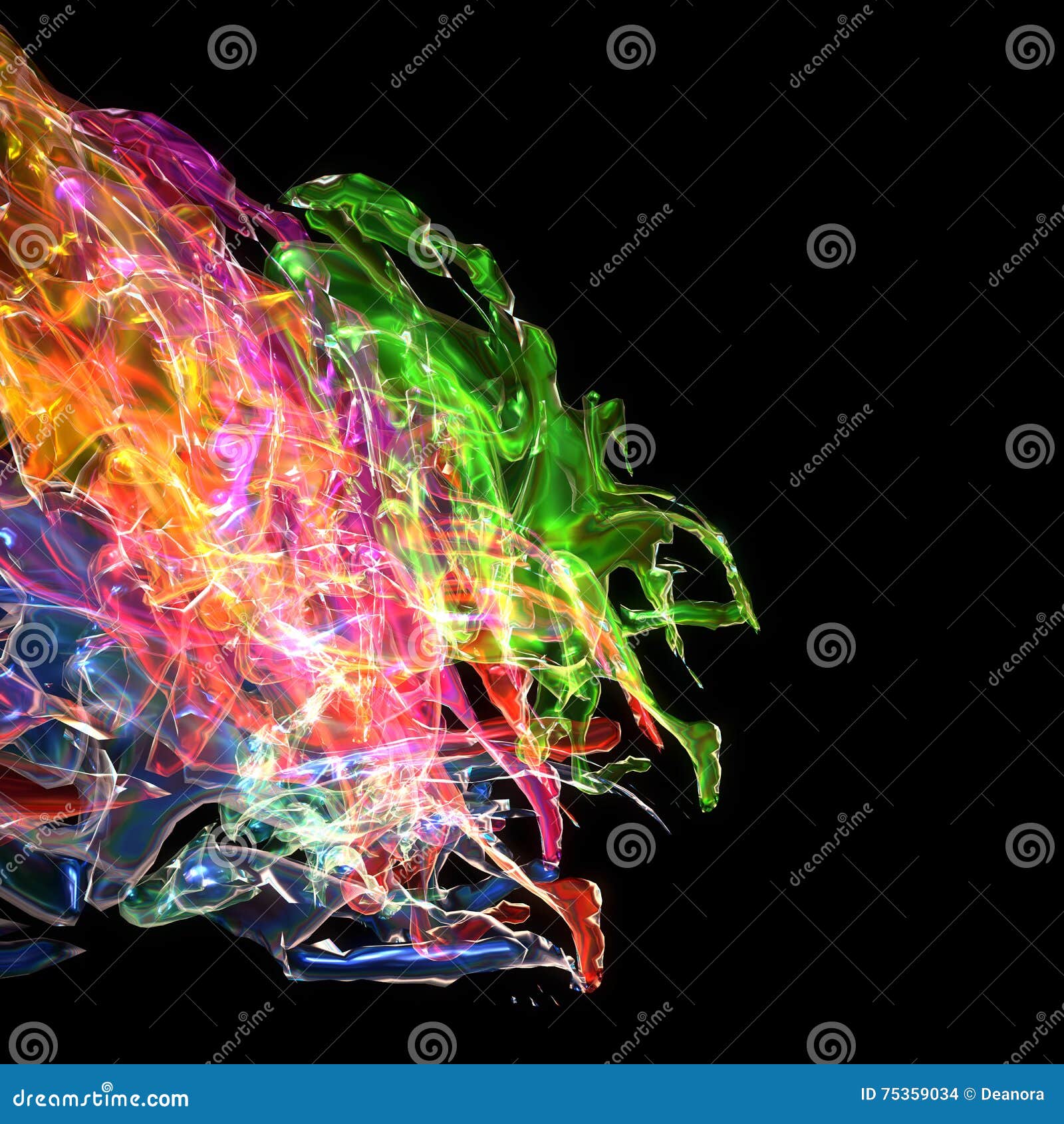 Illustration 3d D'effet Visuel Illustration Stock - Illustration du ...