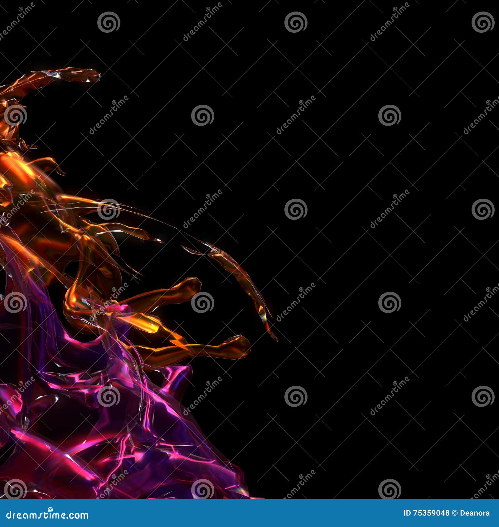 Illustration 3d D'effet Visuel Illustration Stock - Illustration du ...