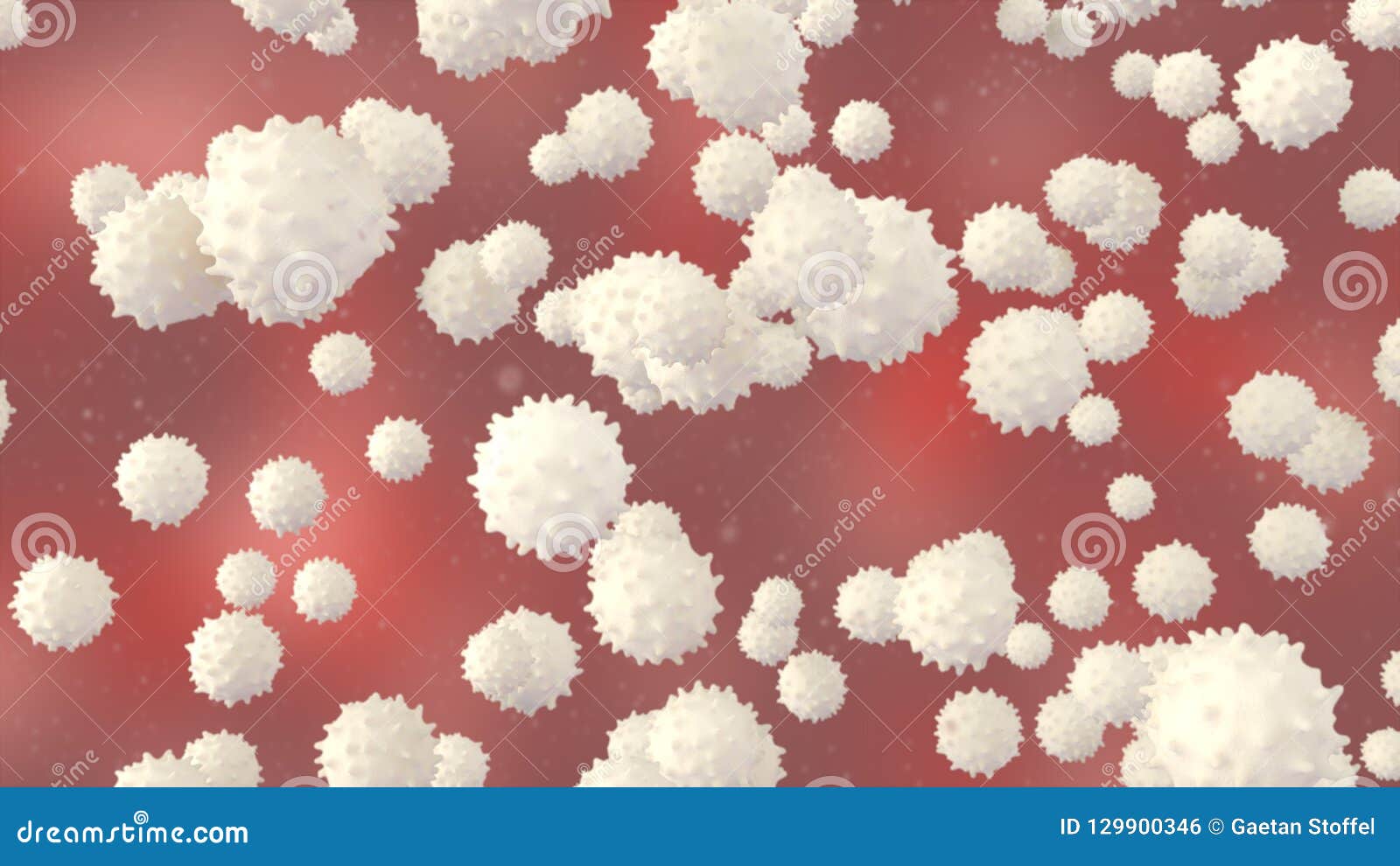 Illustration 3D De Globule Blanc Illustration Stock - Illustration du ...