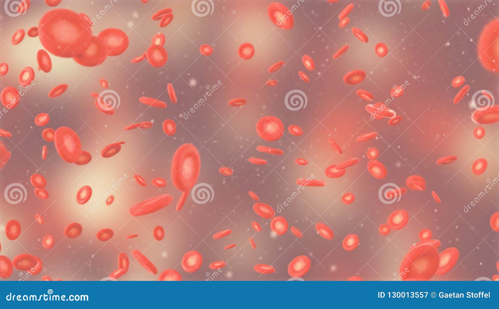 Illustration 3D De Globule Rouge Illustration Stock - Illustration du ...