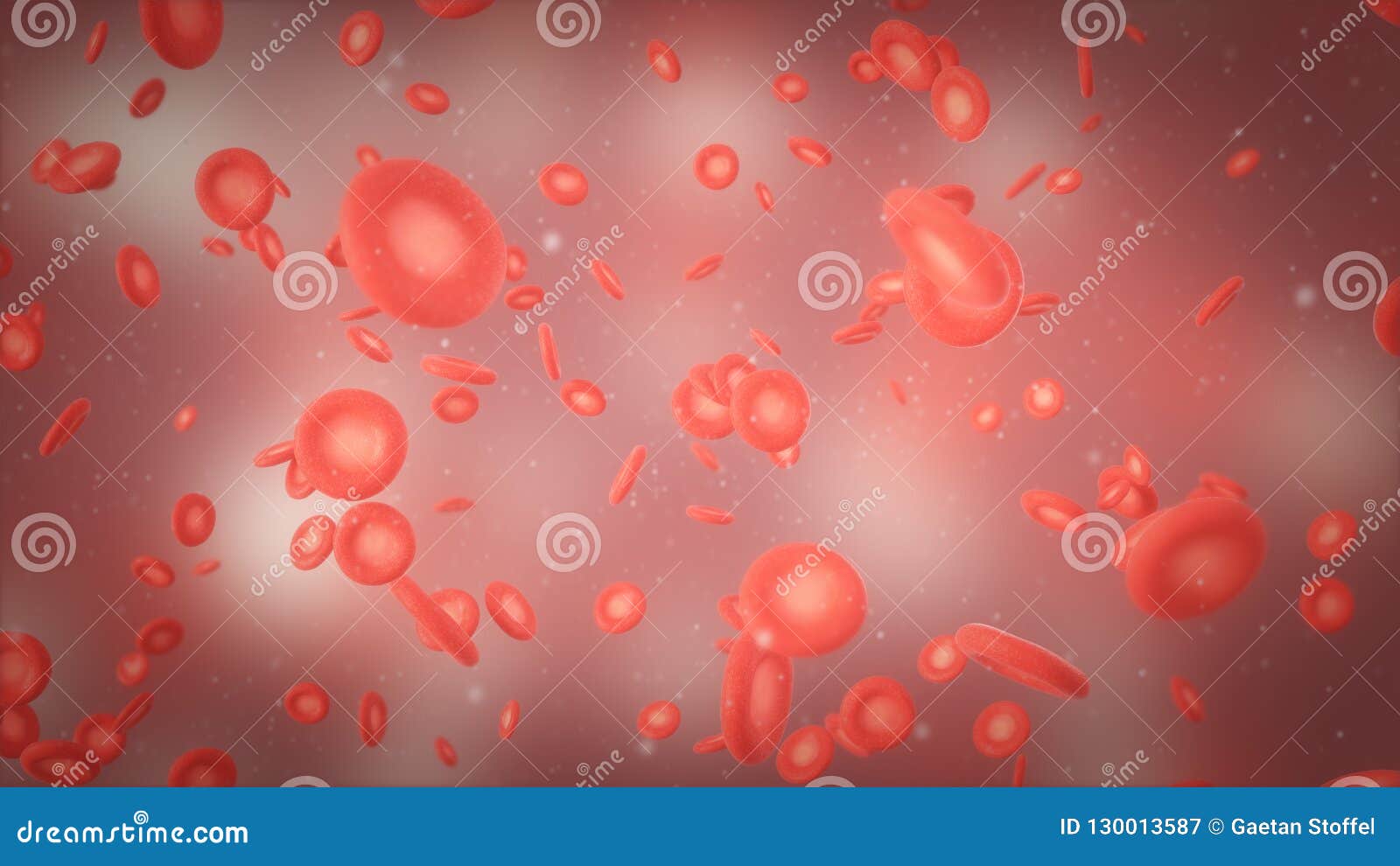 Illustration 3D De Globule Rouge Illustration Stock - Illustration du ...