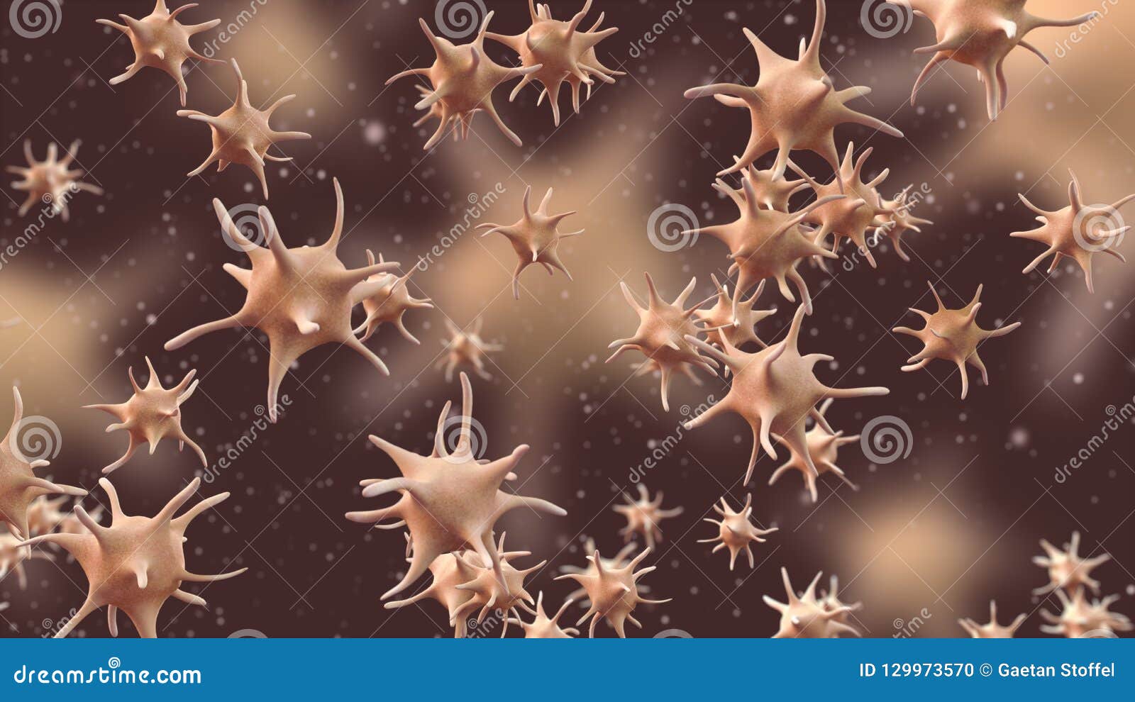 Illustration 3D De Plaquette Sanguine Illustration Stock - Illustration ...