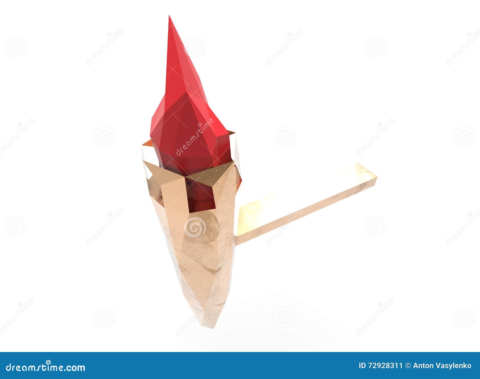 Illustration 3d der Fackel stock abbildung. Illustration von grau ...