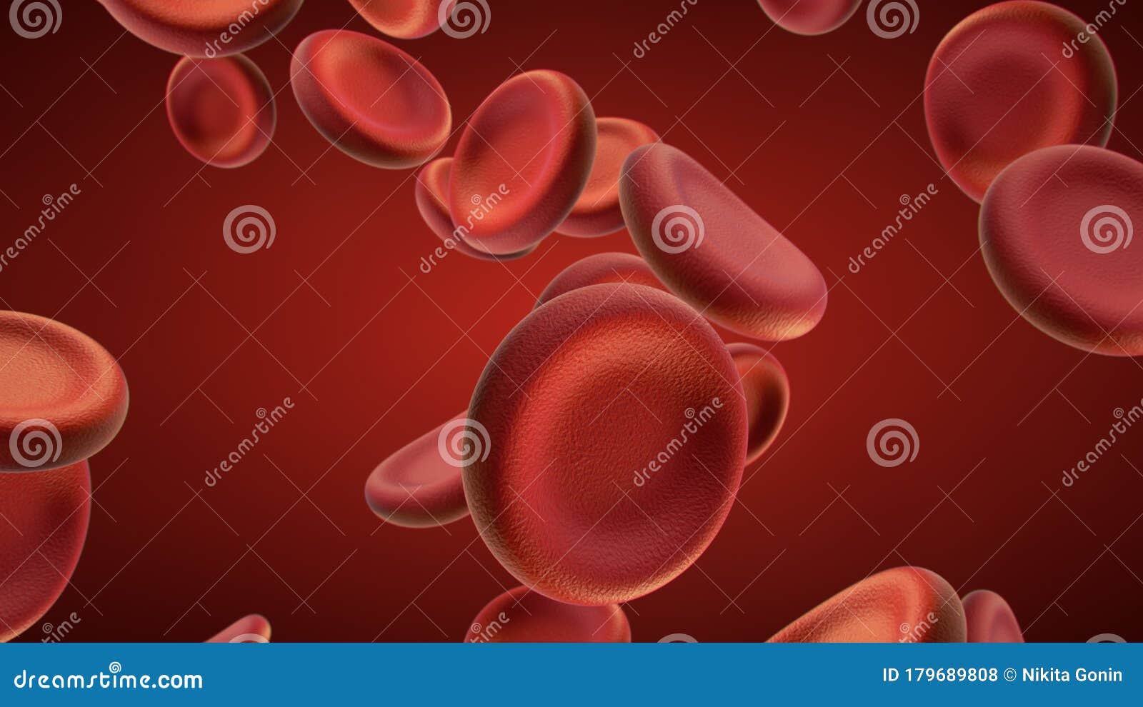 Illustration 3d Des Globules Rouges Illustration Stock - Illustration ...
