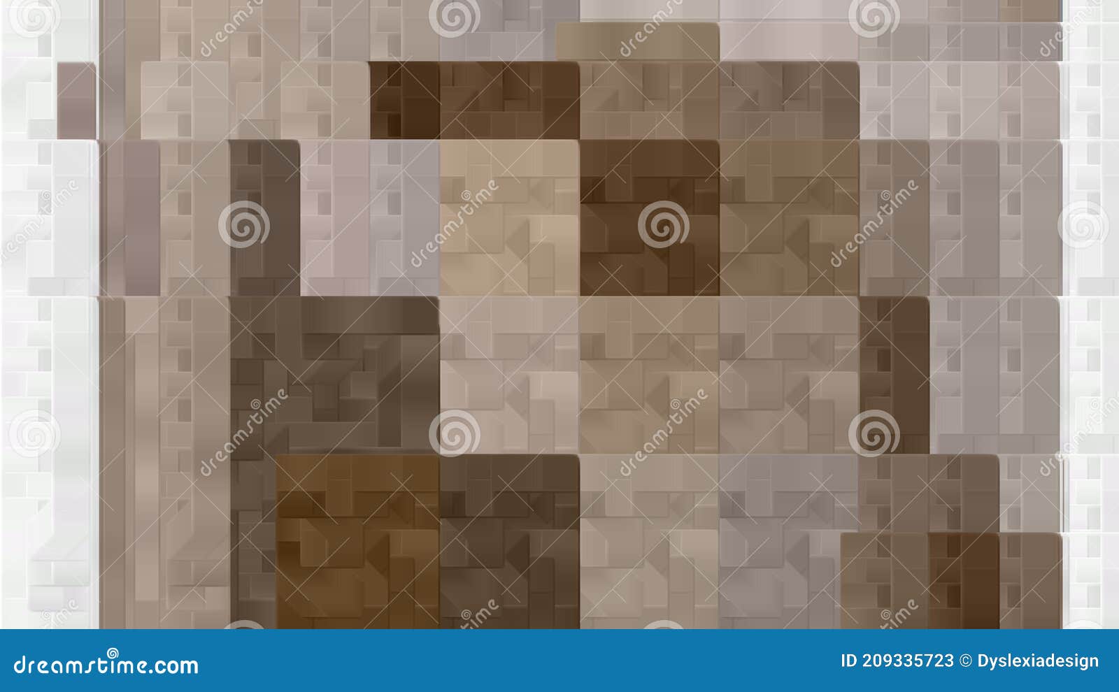 Illustration 3D Digital. Multi-colored Rectangular Pixel Background ...
