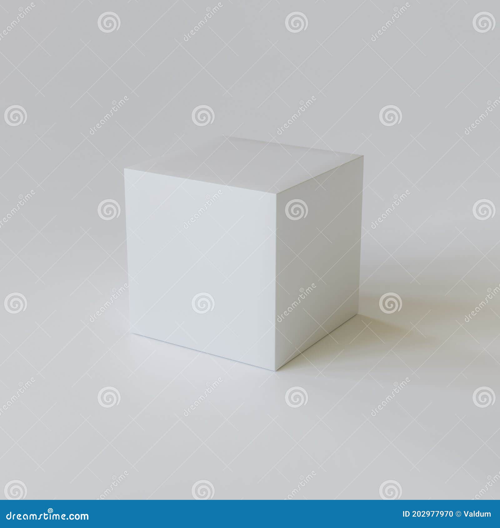 Illustration 3d Du Cube Blanc Illustration Stock - Illustration du ...