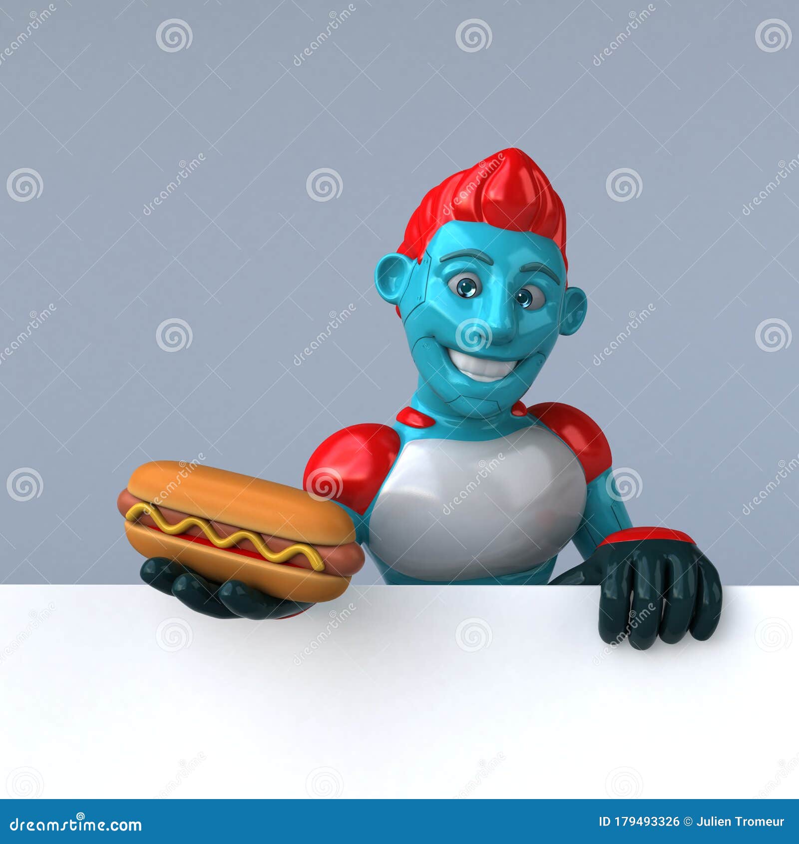 Illustration 3d Du Robot Rouge Illustration Stock - Illustration du ...