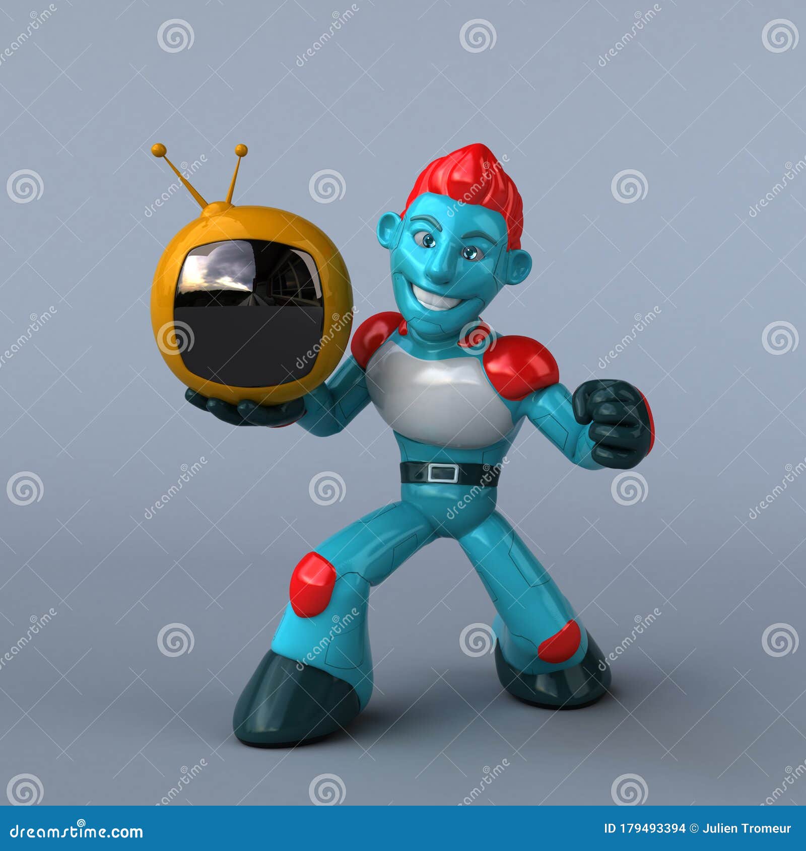 Illustration 3d Du Robot Rouge Illustration Stock - Illustration of ...