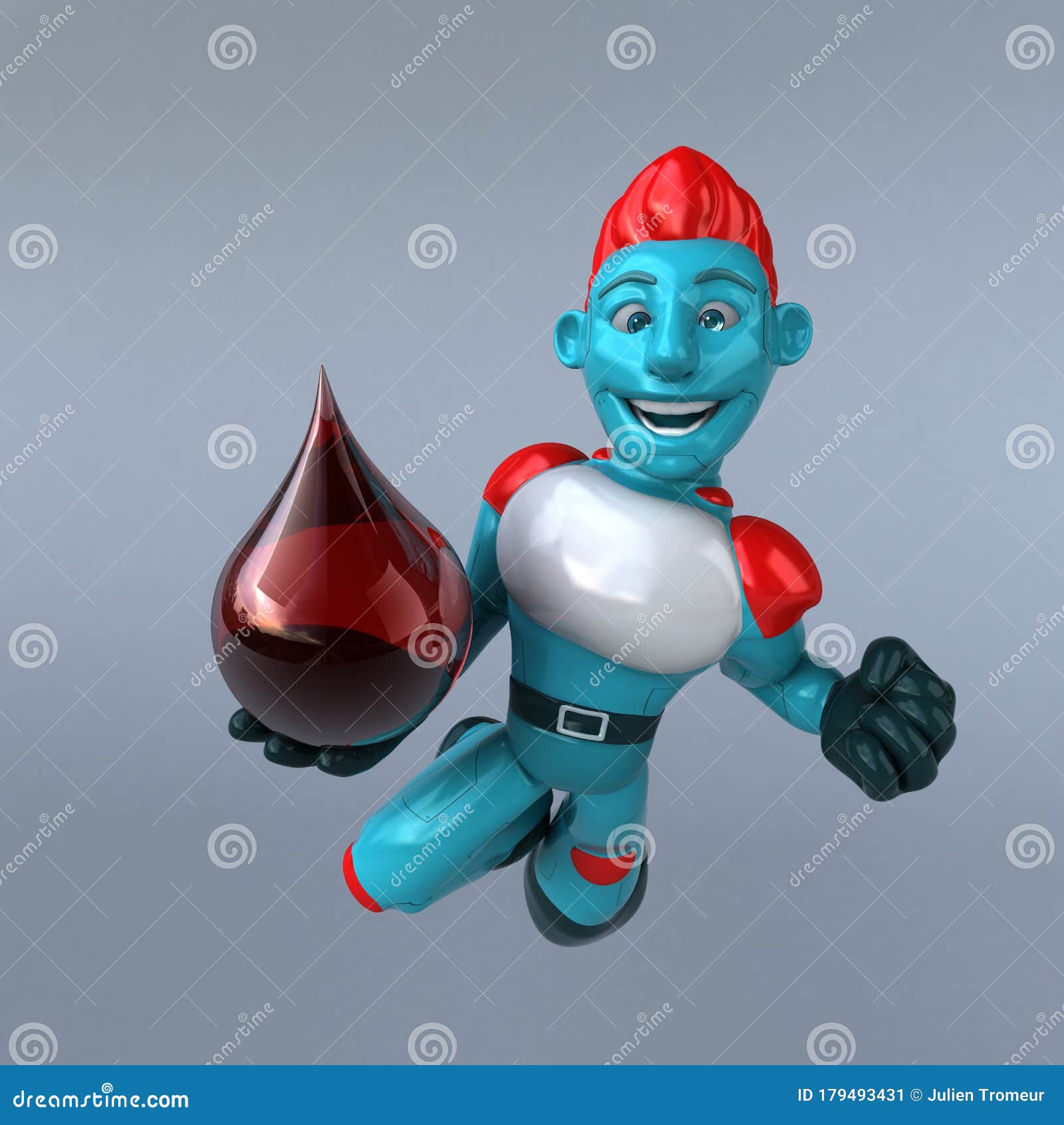 Illustration 3d Du Robot Rouge Illustration Stock - Illustration du ...