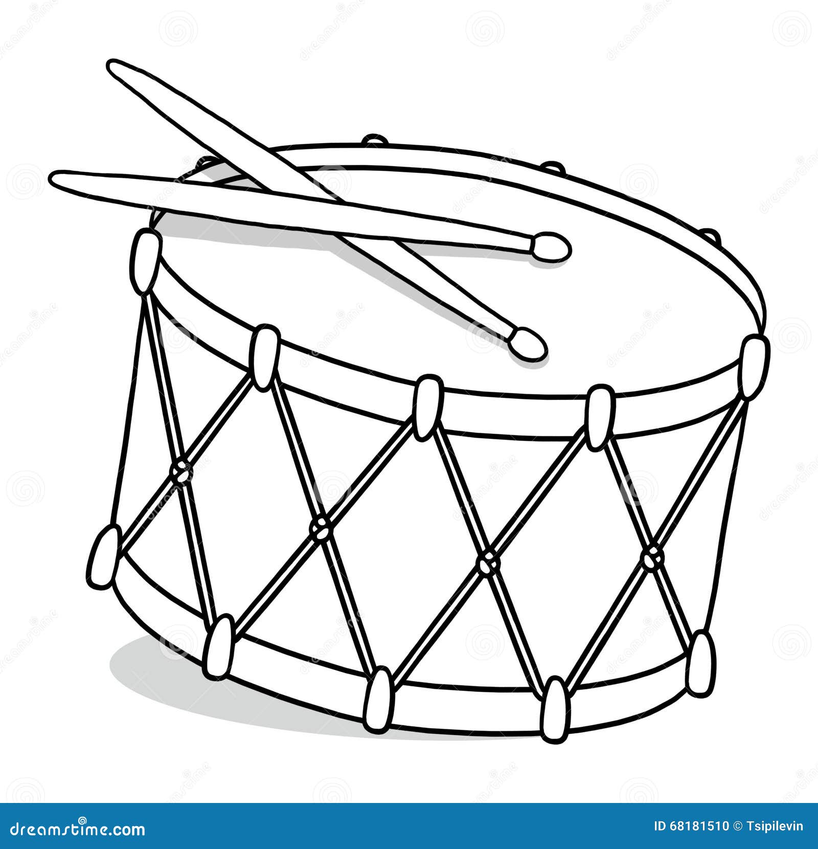 Illustration D'ensemble De Tambour Illustration Stock - Illustration du ...