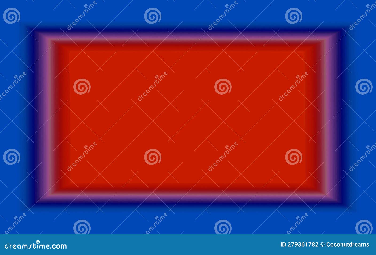 Illustration of Gradient Blue Frame with Red Copy Space Stock ...