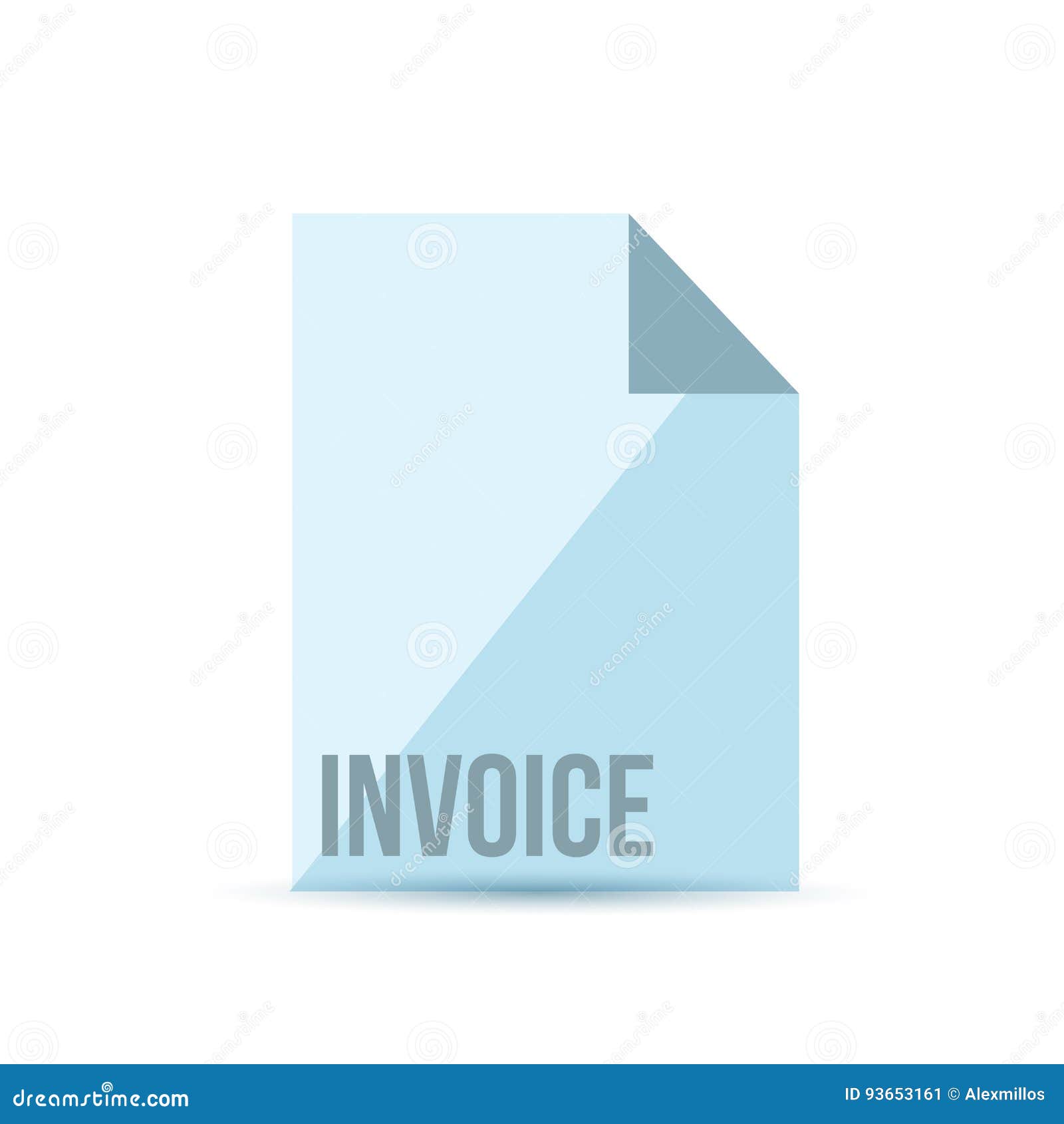 Illustration D'icône De Document De Facture Illustration Stock ...