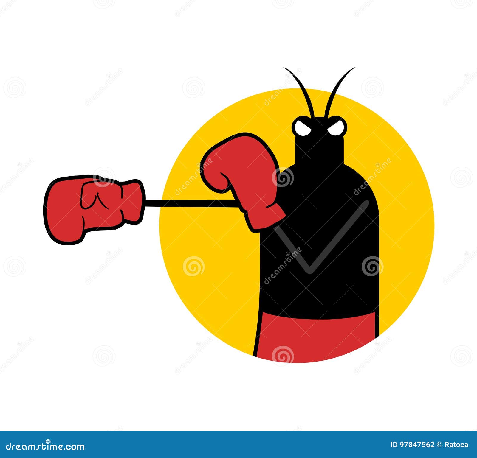 Illustration D'insecte De Boxeur Illustration de Vecteur - Illustration ...