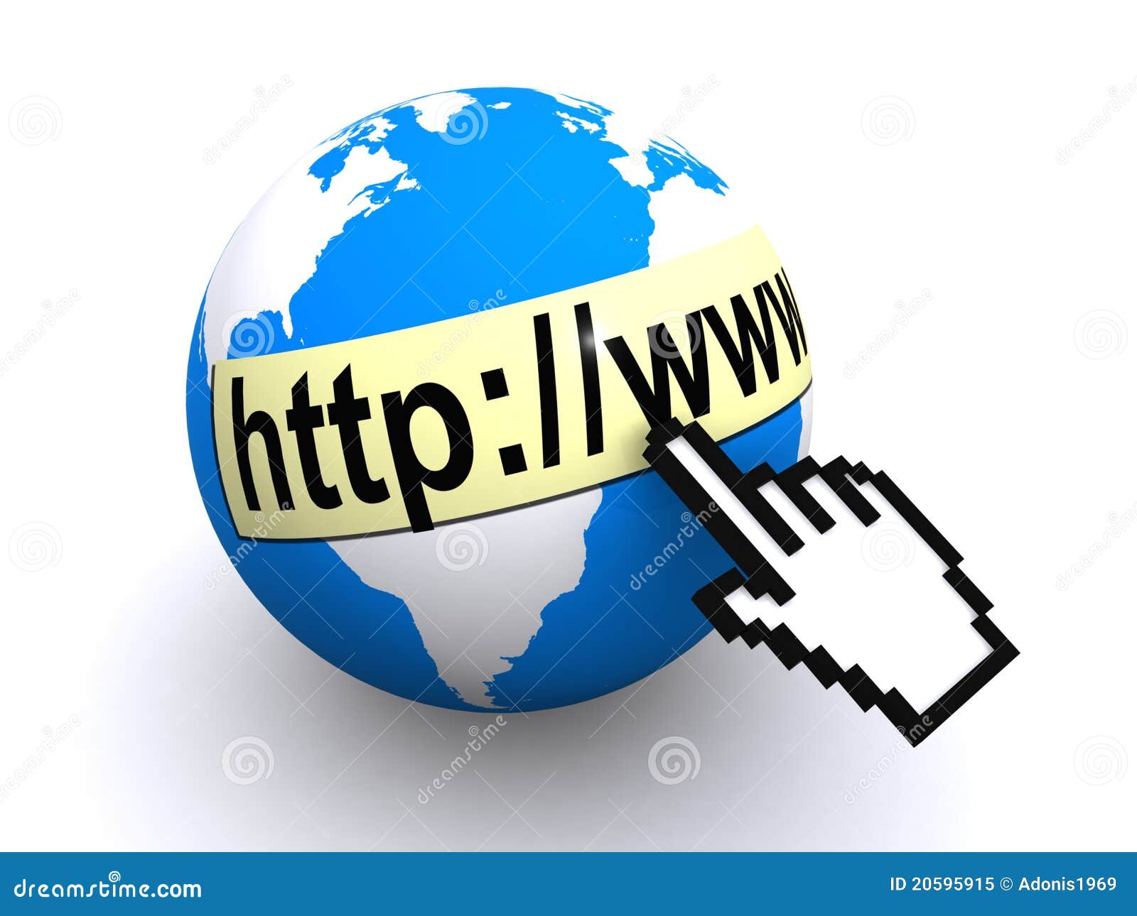 Illustration d'Internet illustration stock. Illustration du main - 20595915