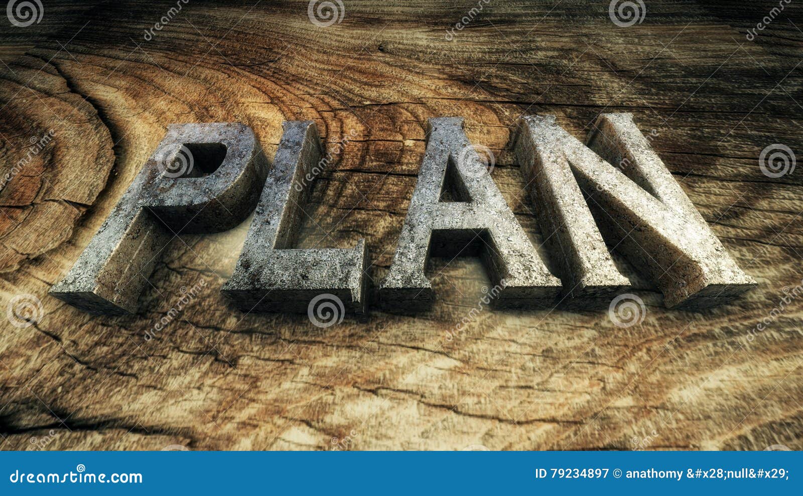 Illustration 3D : Le Plan De Mot Illustration Stock - Illustration du ...