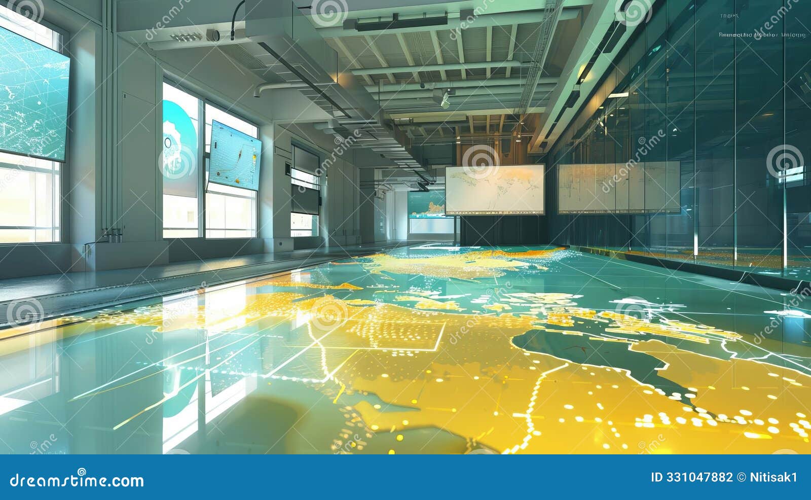 Illustration 3D Model AIdriven Weather Forecasting and Climate Modeling ...