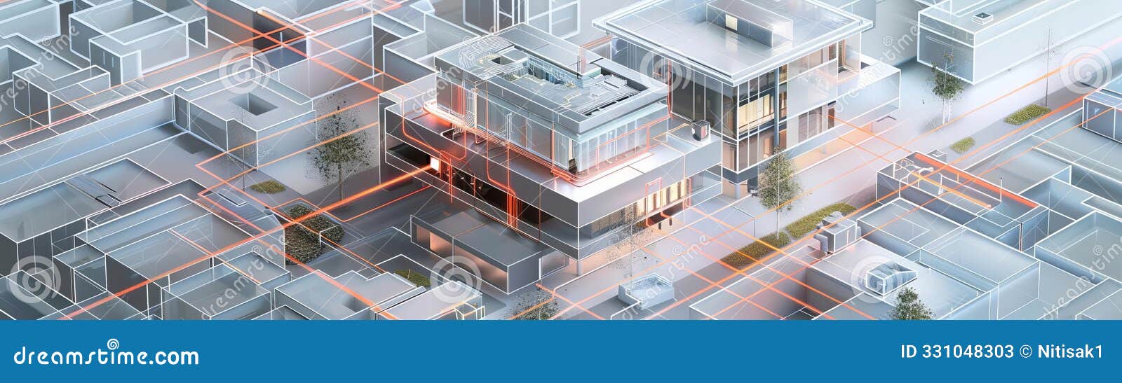 Illustration 3D Model AIoptimized Energy Management and Smart Grid ...